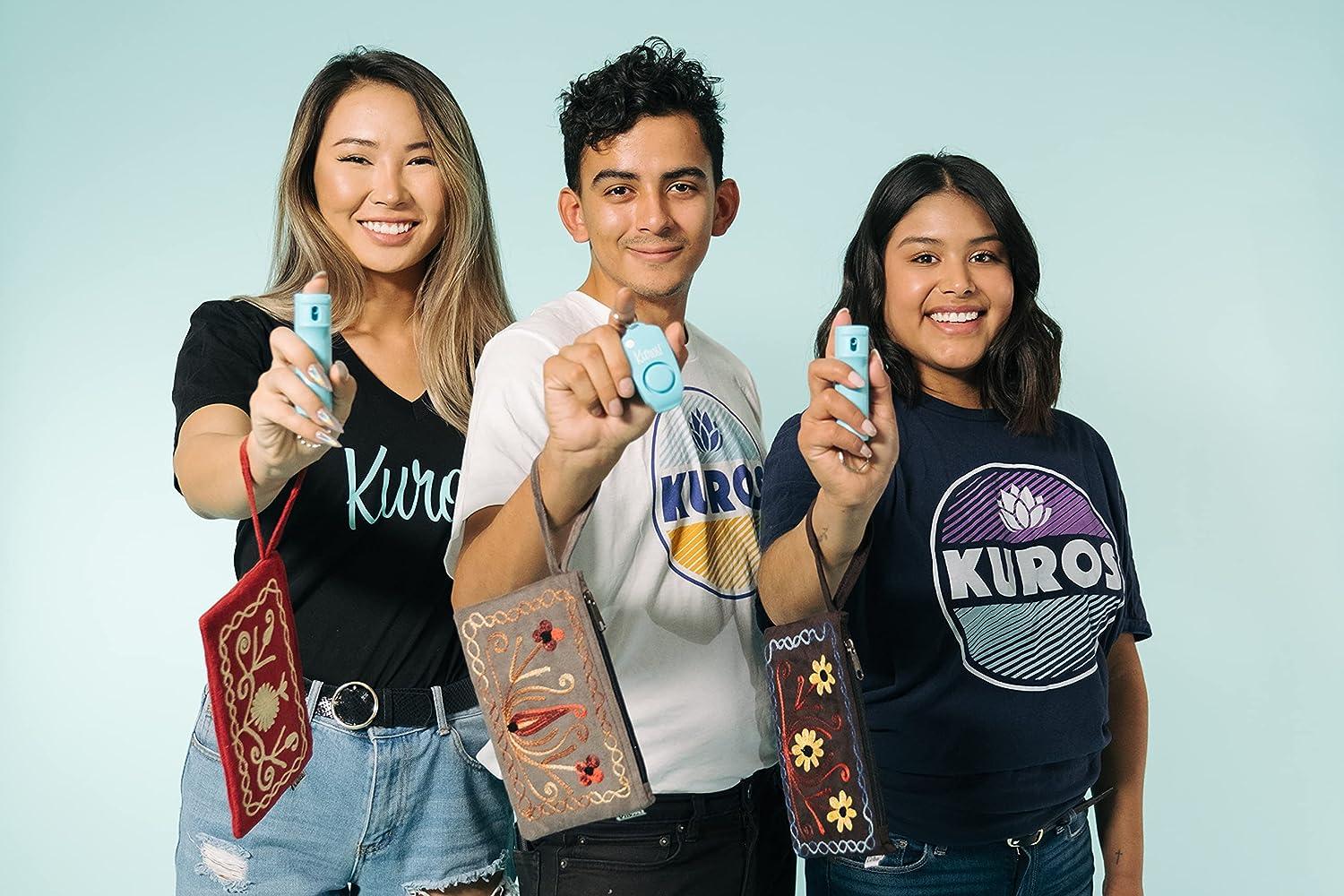 Kuros by Mace Brand Pocket Pepper Spray & Personal Alarm Combo (Turquoise) - 10 Self Defense ...