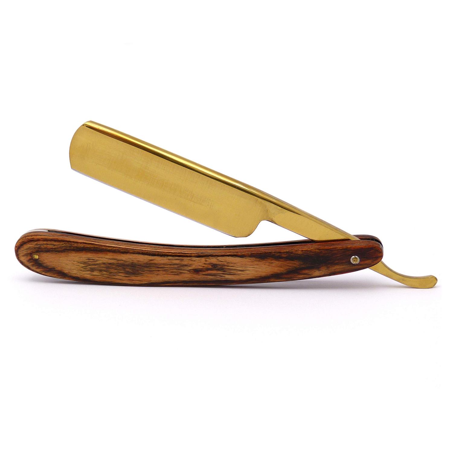 Razor 7/8 - Premium Anodized Cast Steel Blade & Elegant Wooden Handle ...