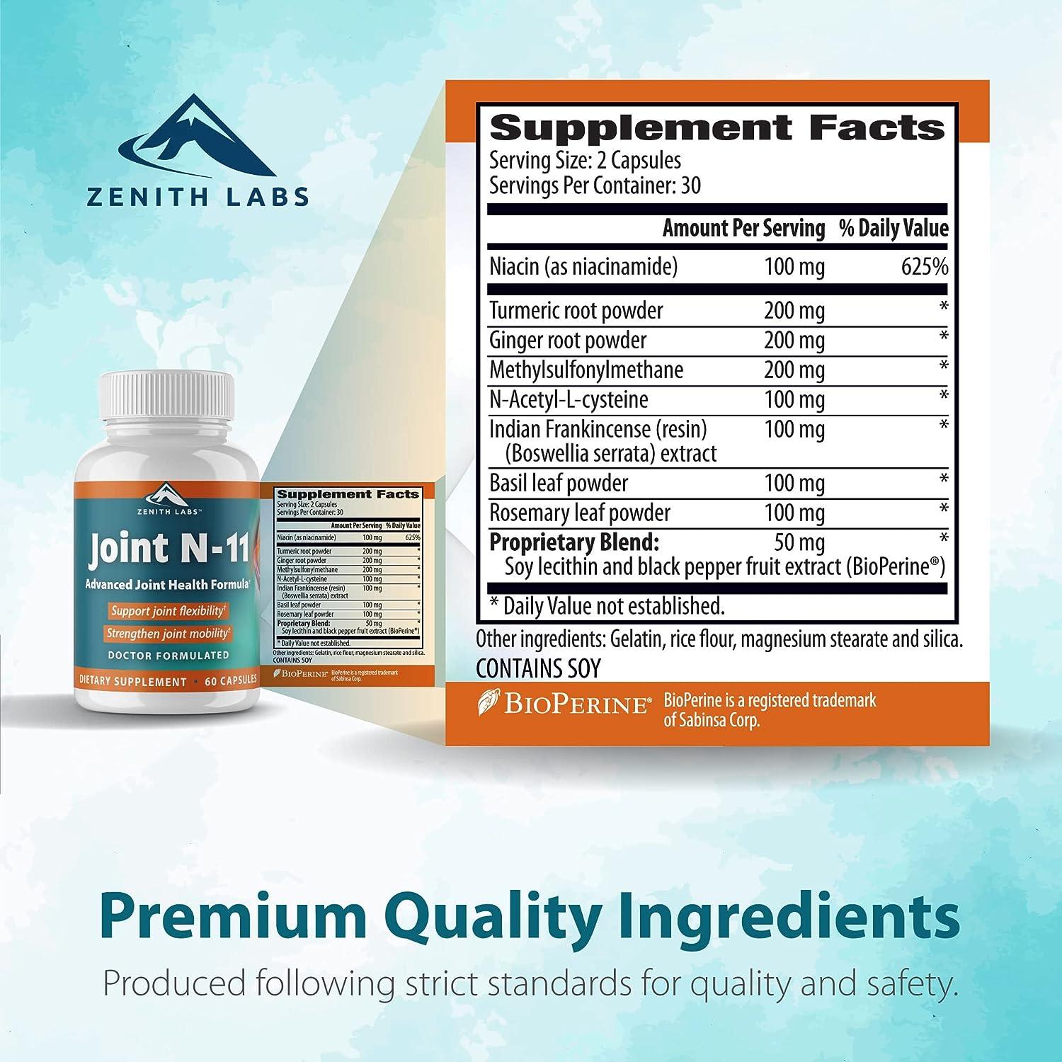 Zenith Labs Joint N-11: Advanced Joint Health Supplement | Buy Now with ...