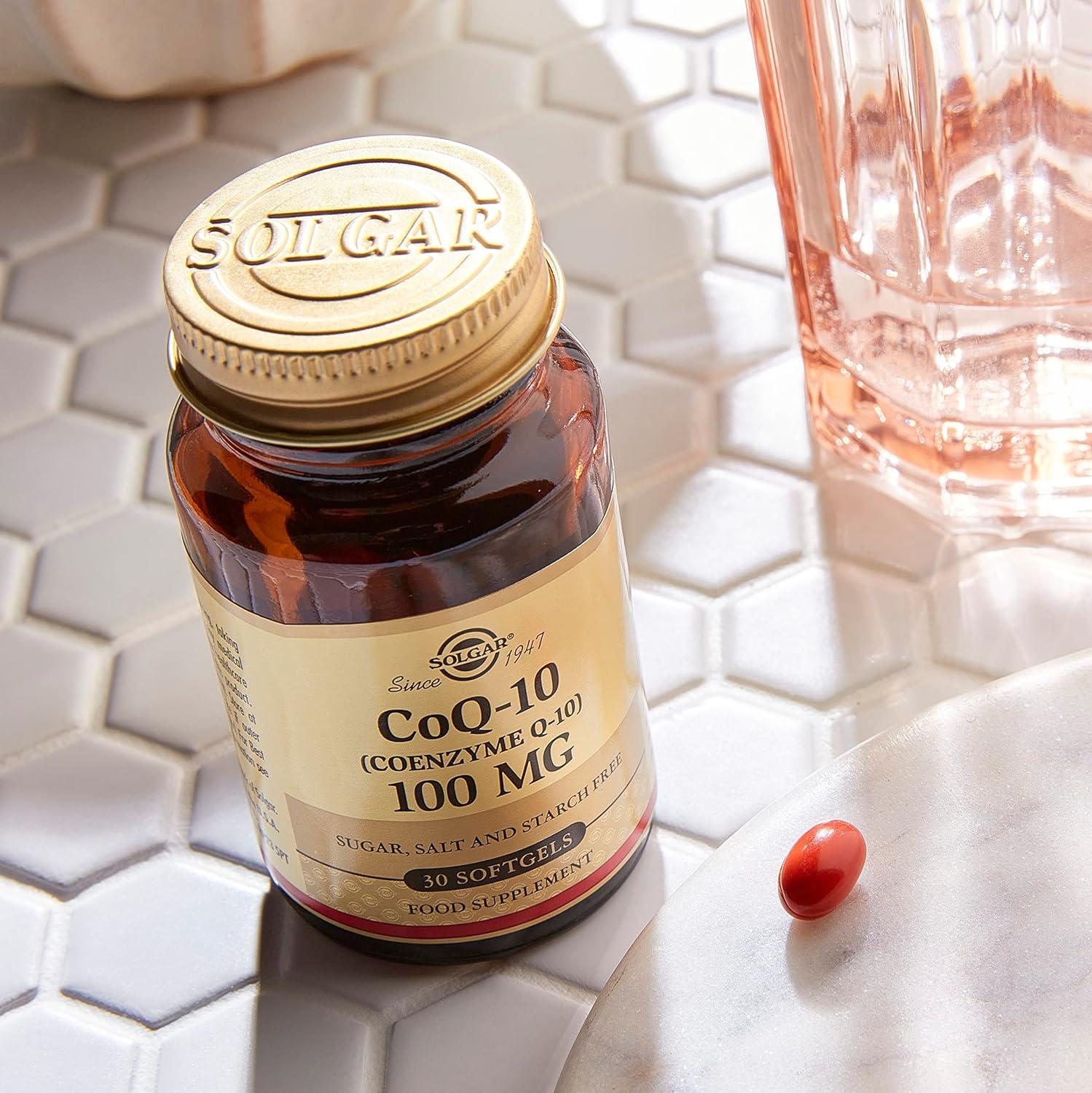 Solgar CoQ-10 (Coenzyme Q-10) 100 mg Softgels - Pack of 30 - For Busy ...