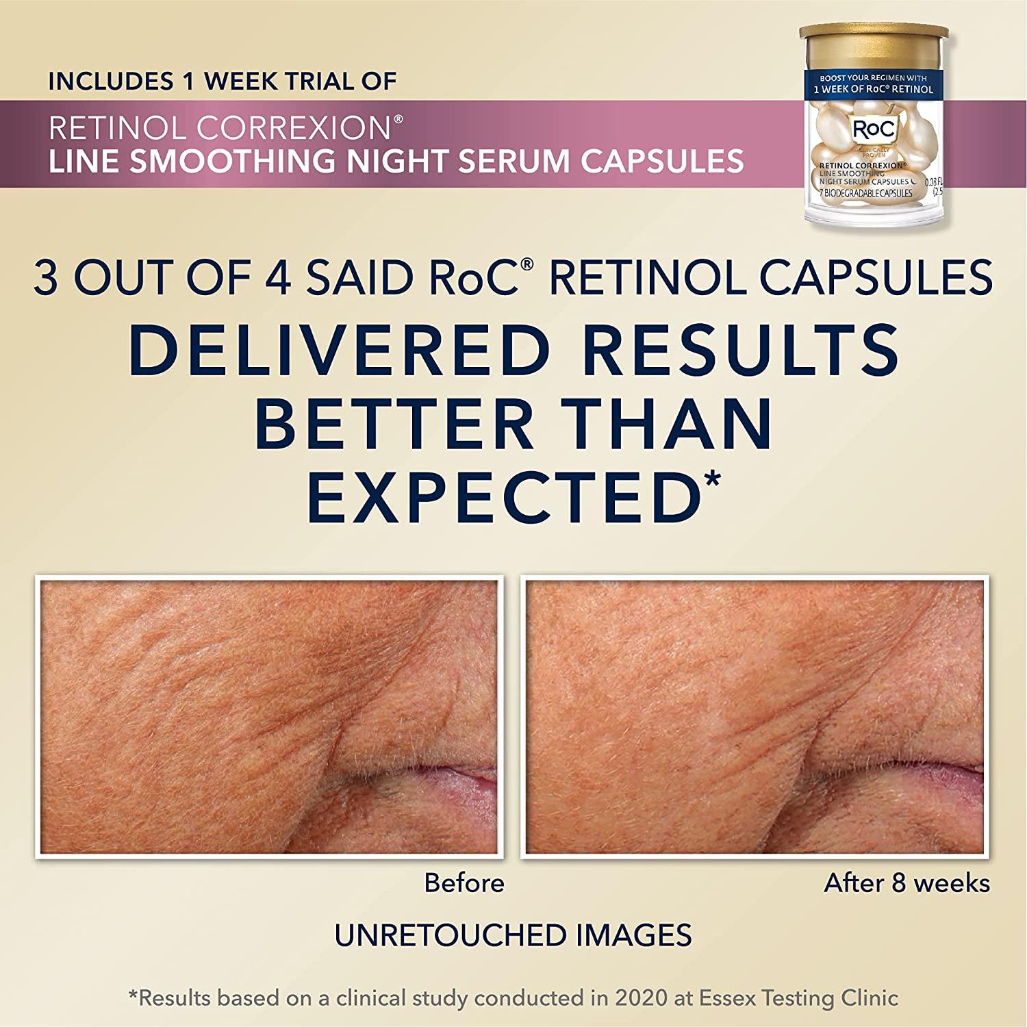 RoC Multi Correxion & Retinol Capsules Set - Anti-Aging Night Serum ...