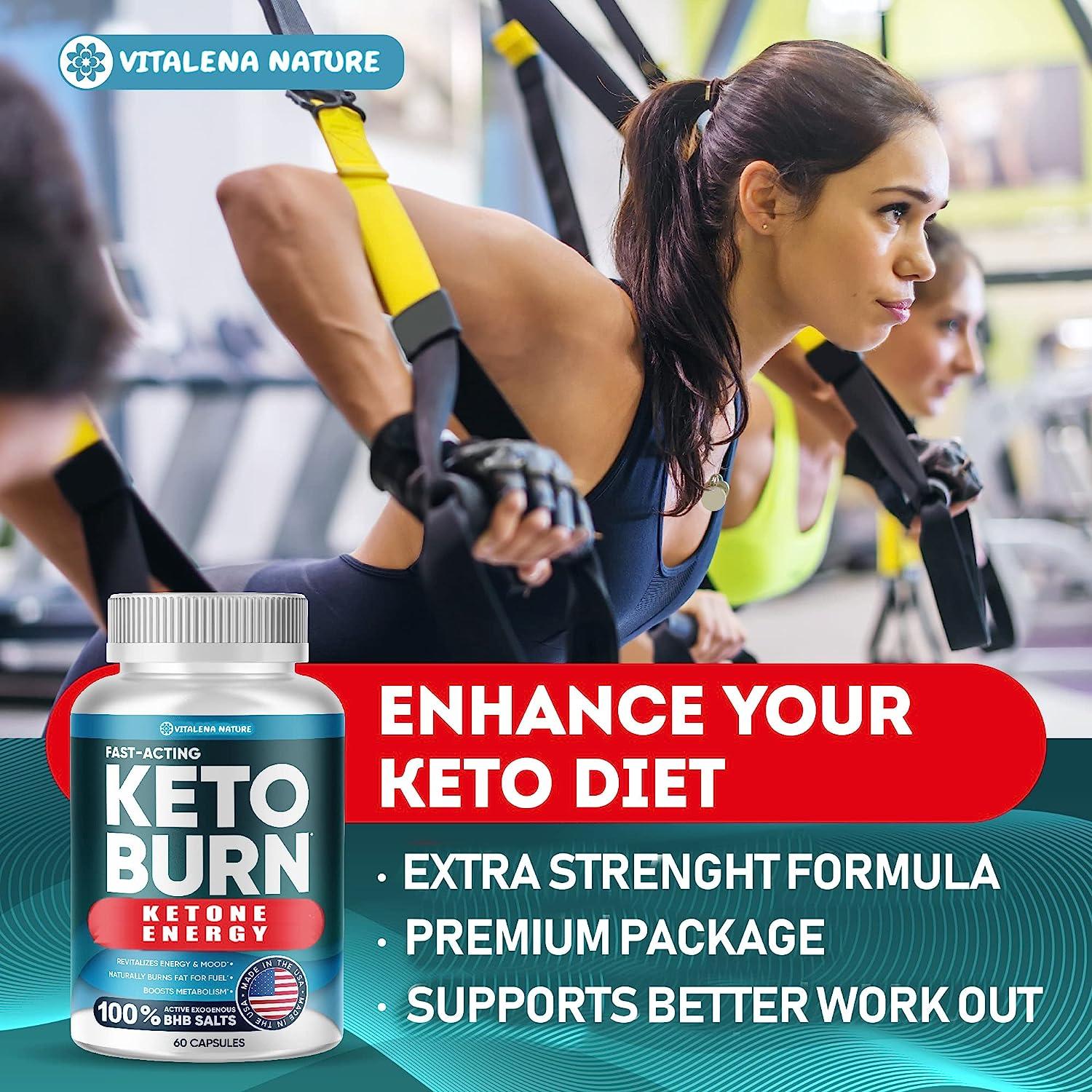 Pure BHB Exogenous Ketones Keto Pills - Made in USA - Advanced Ketosis ...