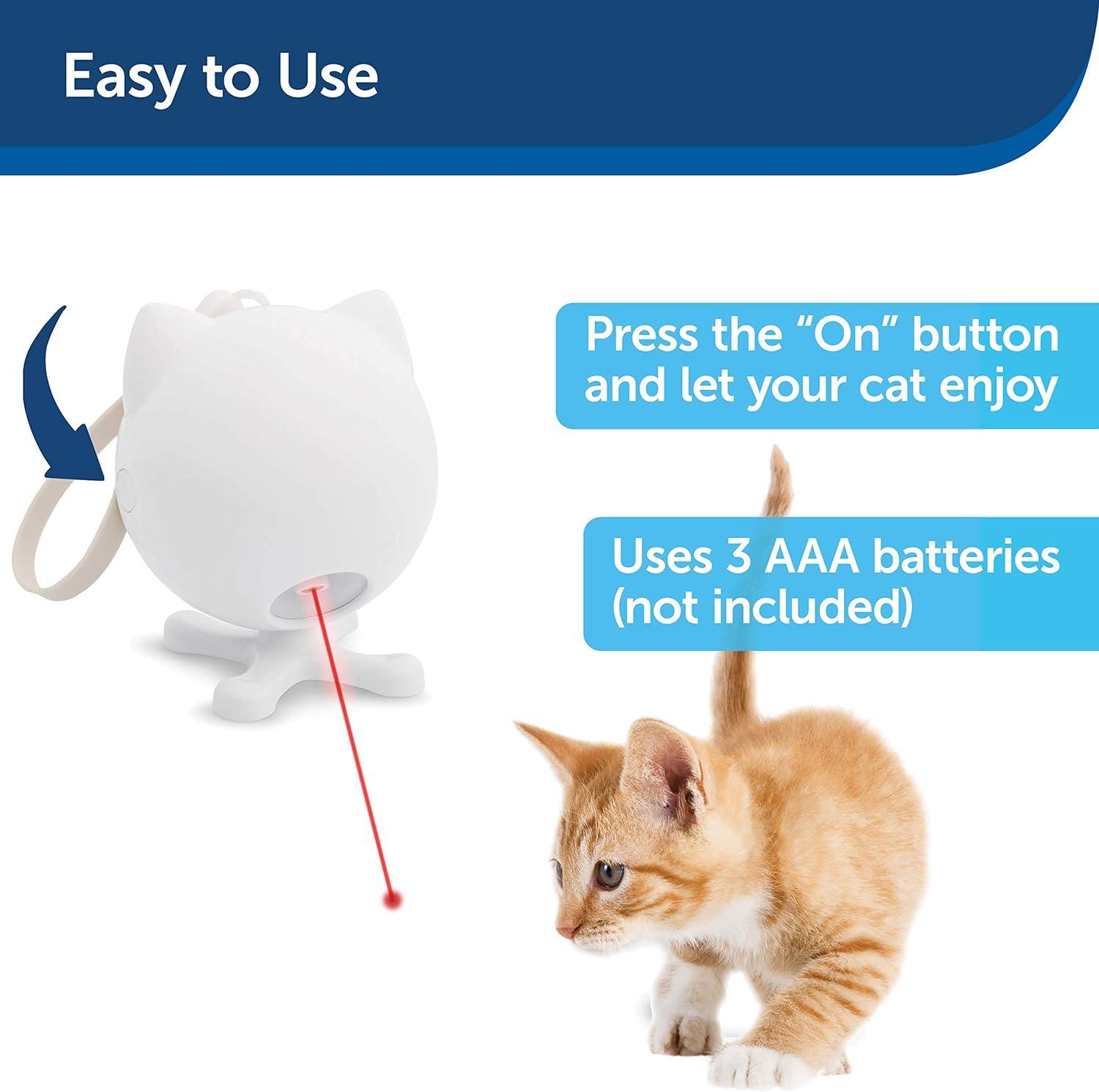PetSafe Cat Dancing Dot Laser Cat Toy Automatic Laser Pointer 15 Minute ...