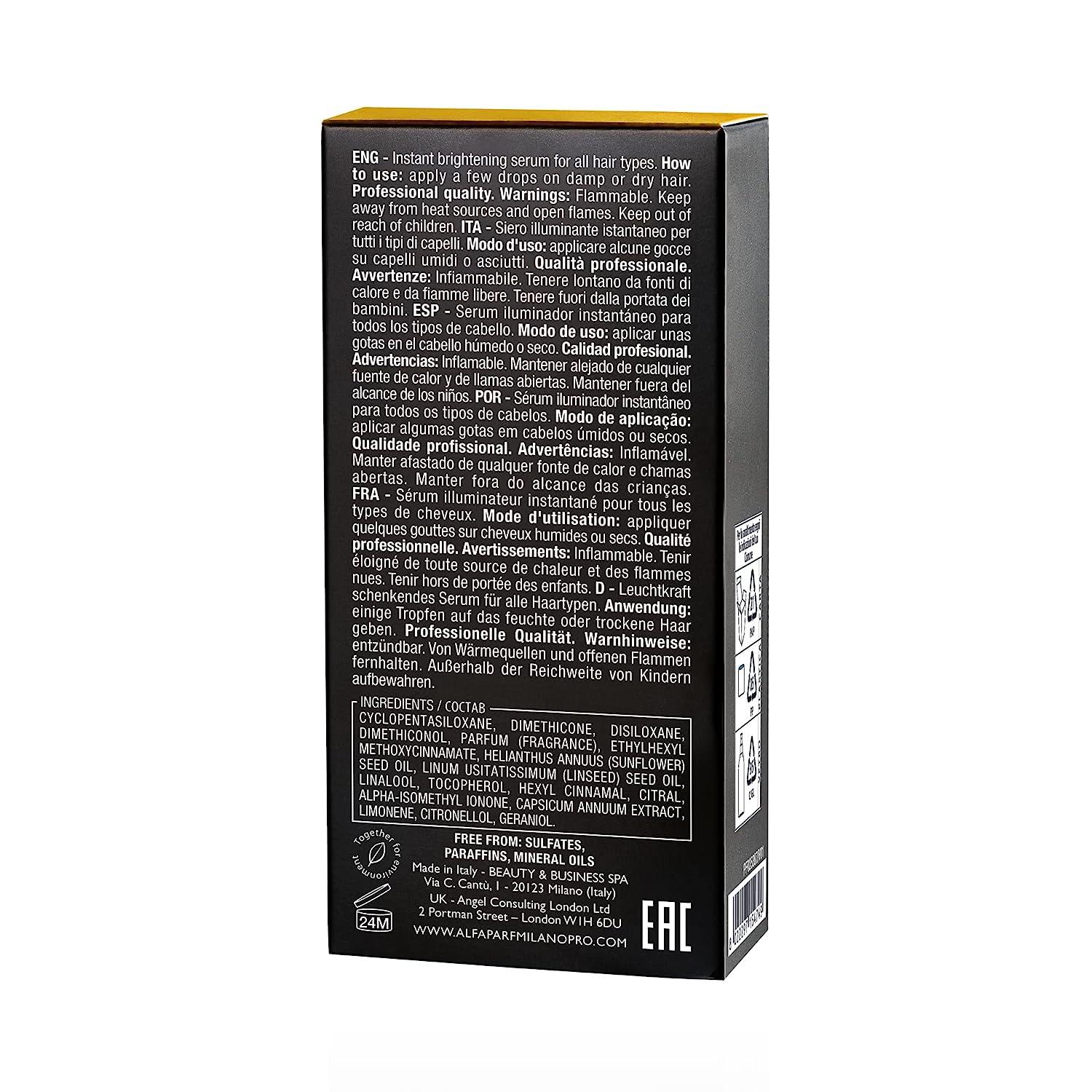 Alfaparf Milano Semi di Lino Sublime Cristalli Liquidi Hair Oil ...