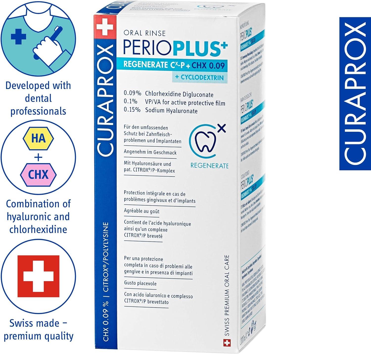 Curaprox Perio Plus Mouthwash - 200ml Citrox Formula for Bad Breath ...