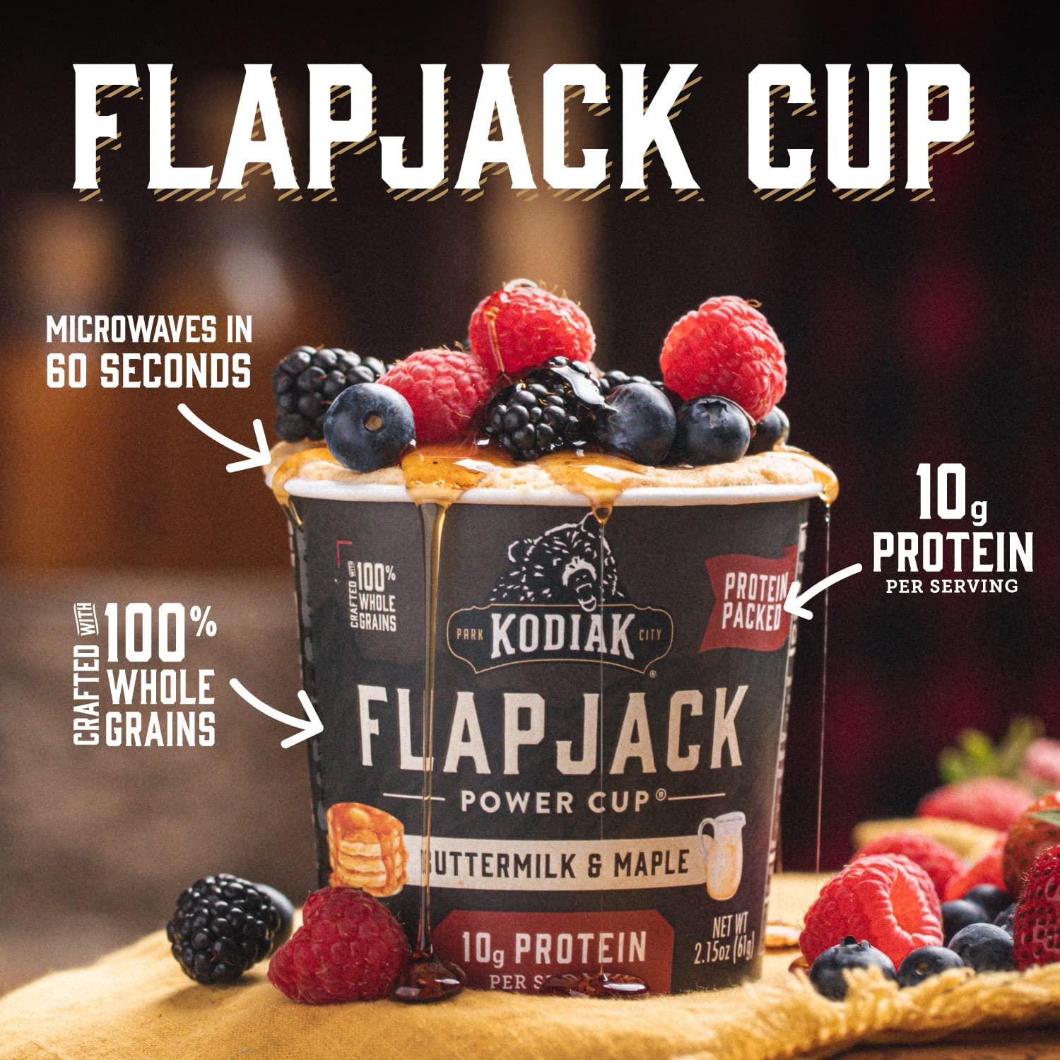 Kodiak Cakes Protein Pancake Cups - Buttermilk & Maple, Just Add Water ...