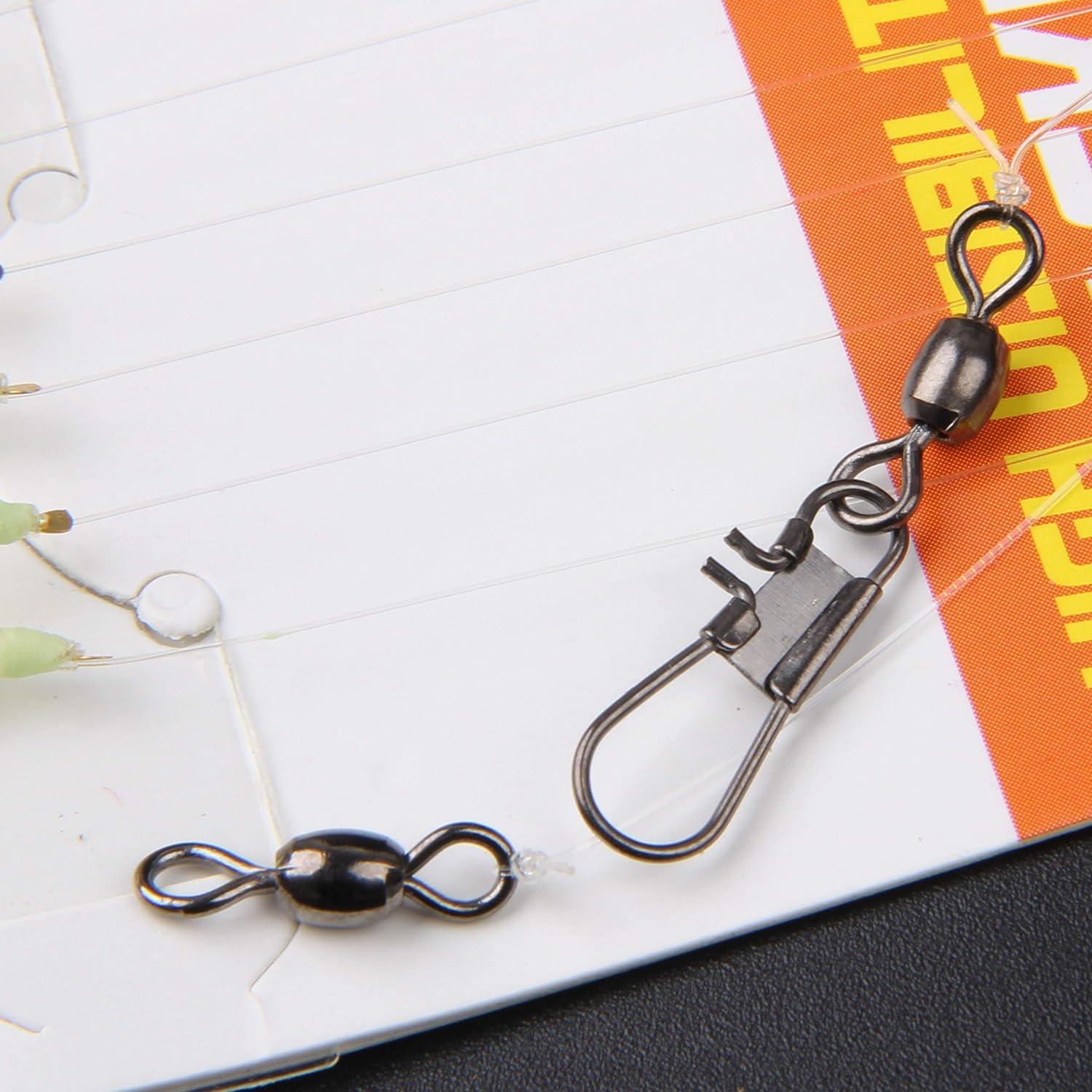 Luminous Saltwater Fishing Bait Rigs 12 Pack with Real Fish Skin | Glow ...