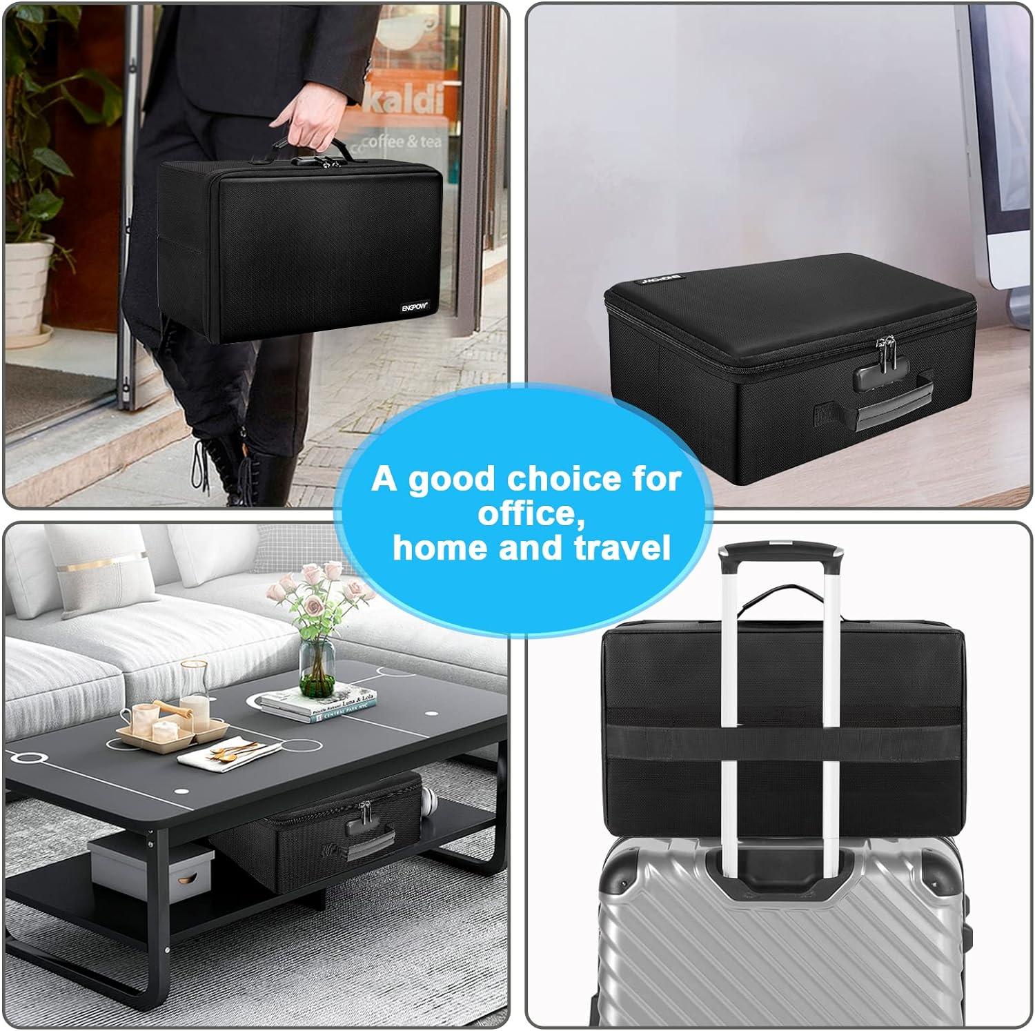 ENGPOW Fireproof Photo Storage Box with Lock - Organize & Protect ...