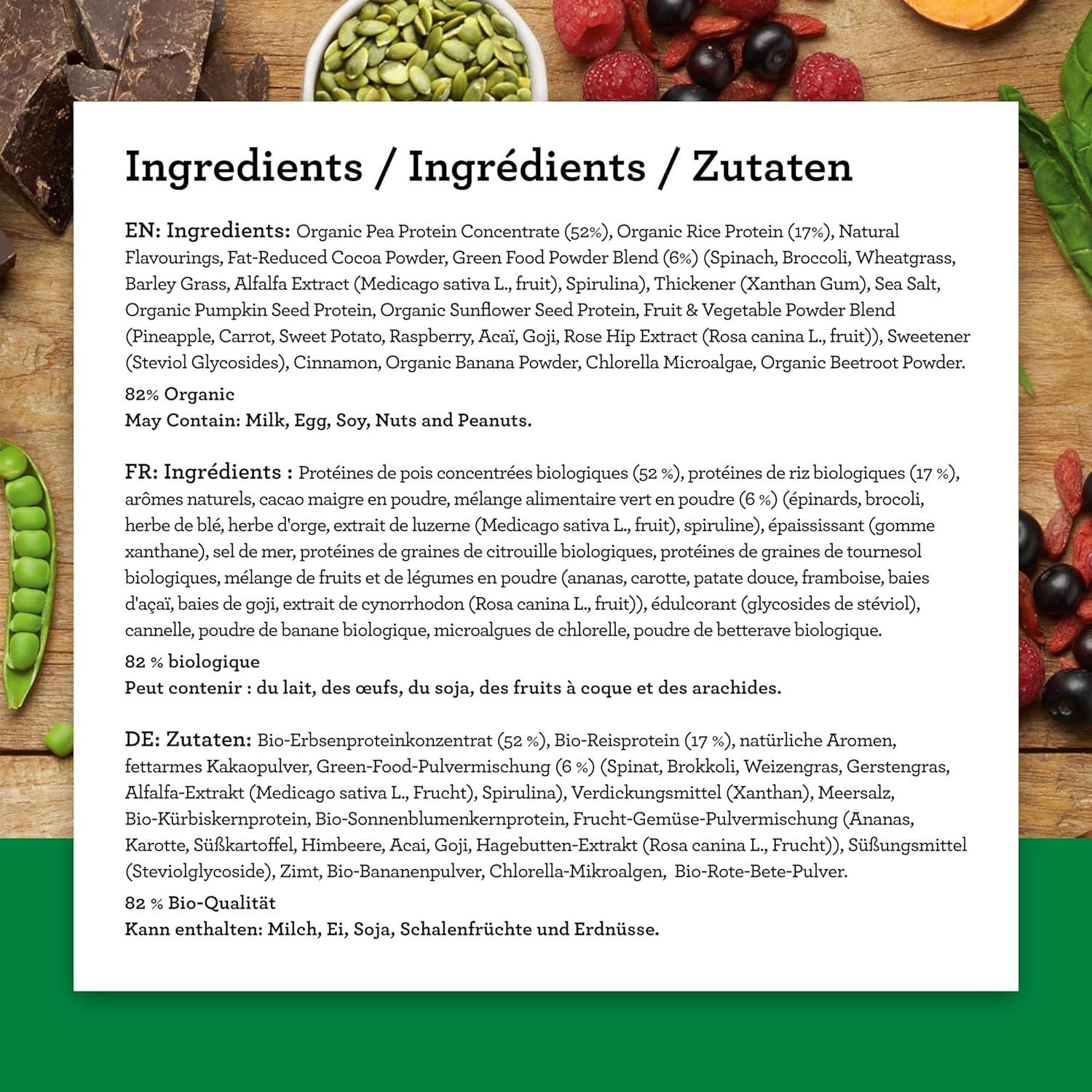 Amazing Grass Organic Vegan Rich Chocolate Protein Superfood Powder ...
