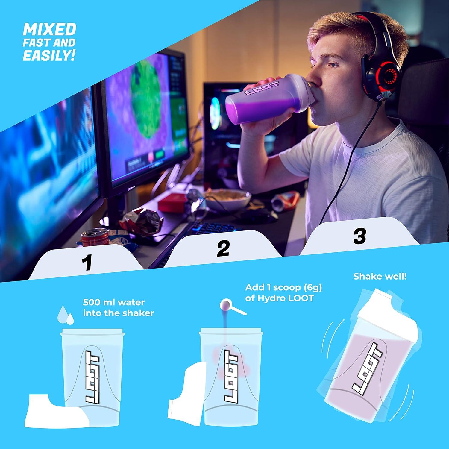 Hydro LOOT Mighty Melon - Game Booster without Caffeine | 25 Servings ...