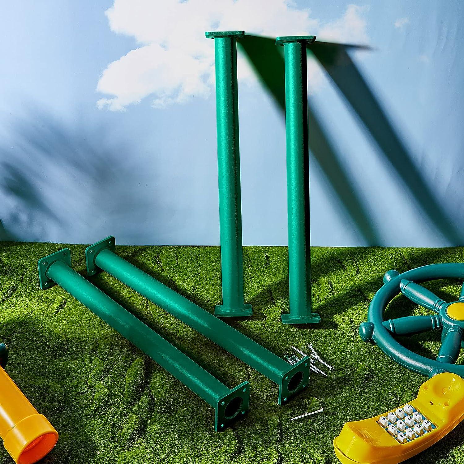 6 Monkey Bars Ladder Rungs Playground Set | Outdoor Climbing Kit for ...