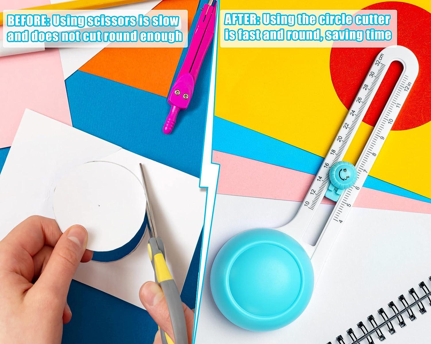 MyLifeUNIT Circle Cutter Circular Rotary Cutter for Paper Crafts ...