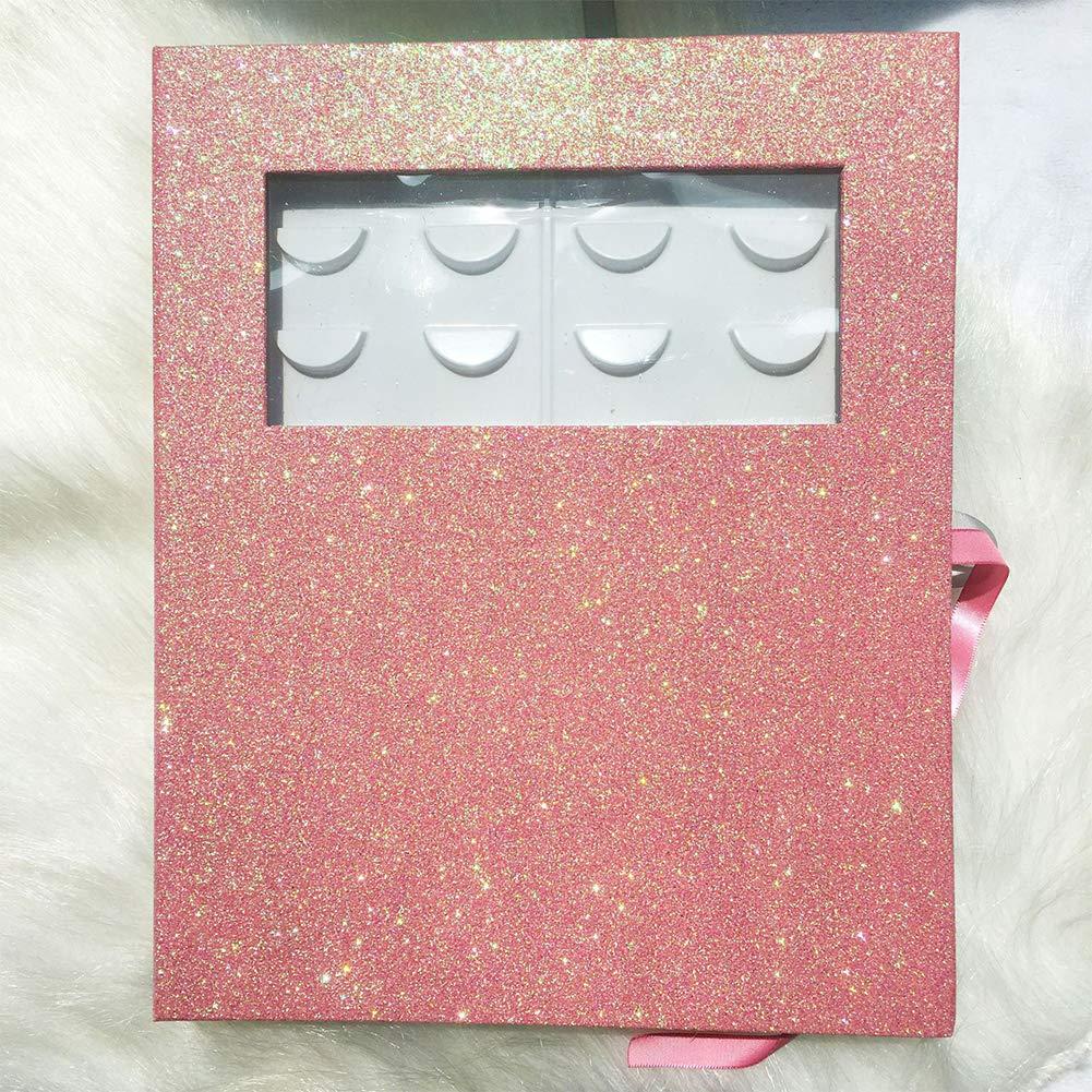 Glitter Paper Eyelash Storage Book - 16 Pairs Organizer & Display Case ...