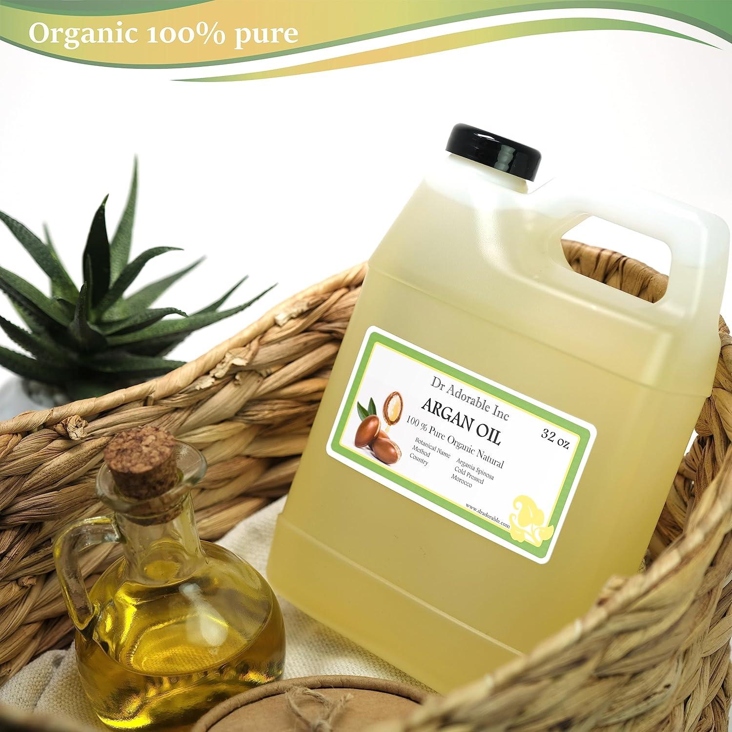 Dr Adorable 32 oz Argan Marrakesh Oil - 100% Pure Natural Organic Cold ...