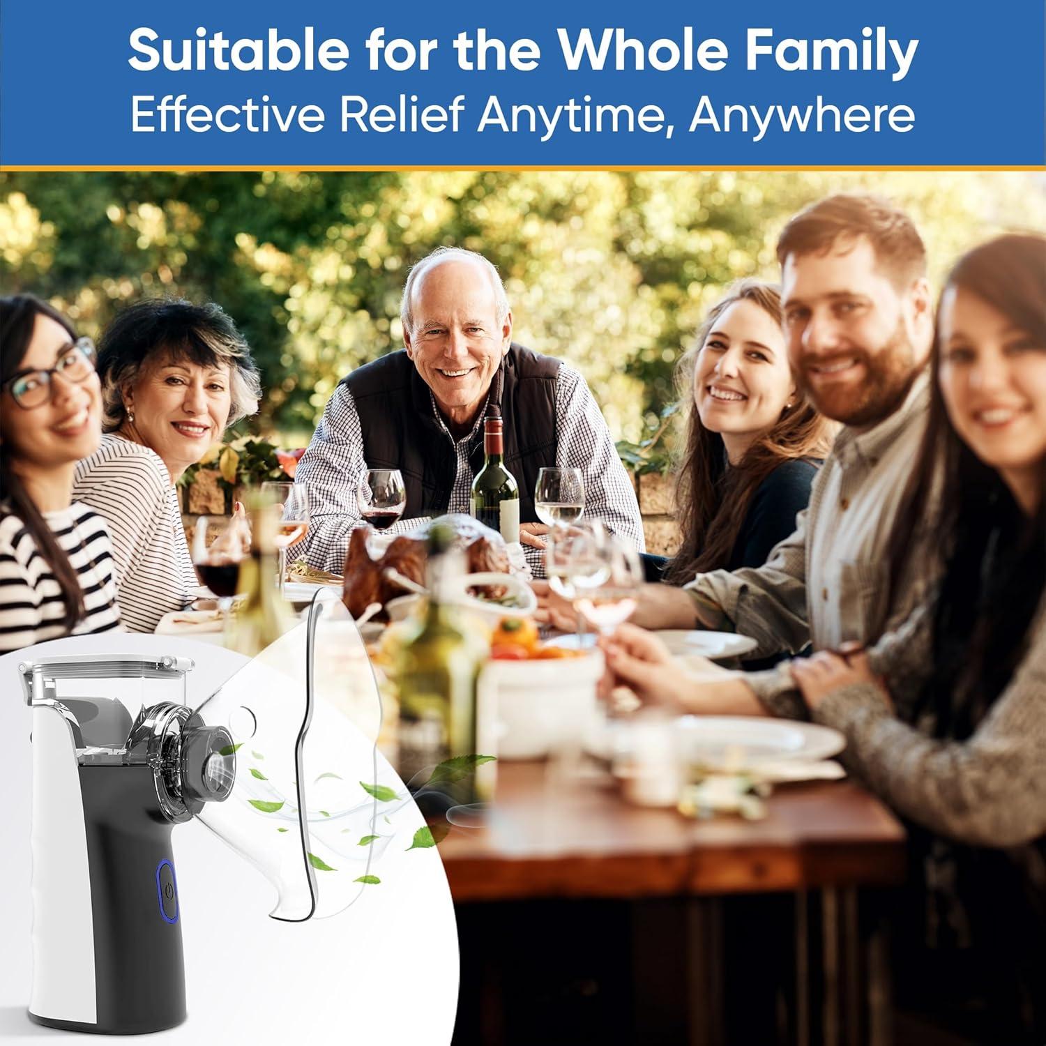 MESH NEBULIZER - Portable Battery-Operated Mesh Nebulizer - Handheld ...