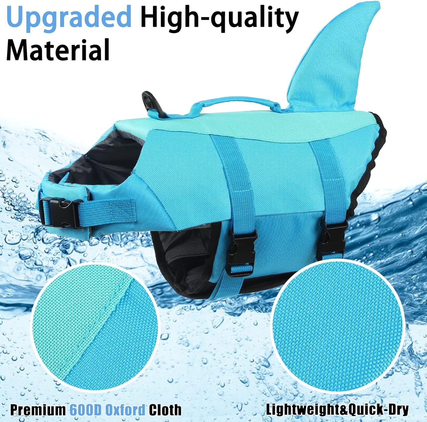 Emust Adjustable Dog Life Jacket - Water Safety Vest for Small/Medium ...