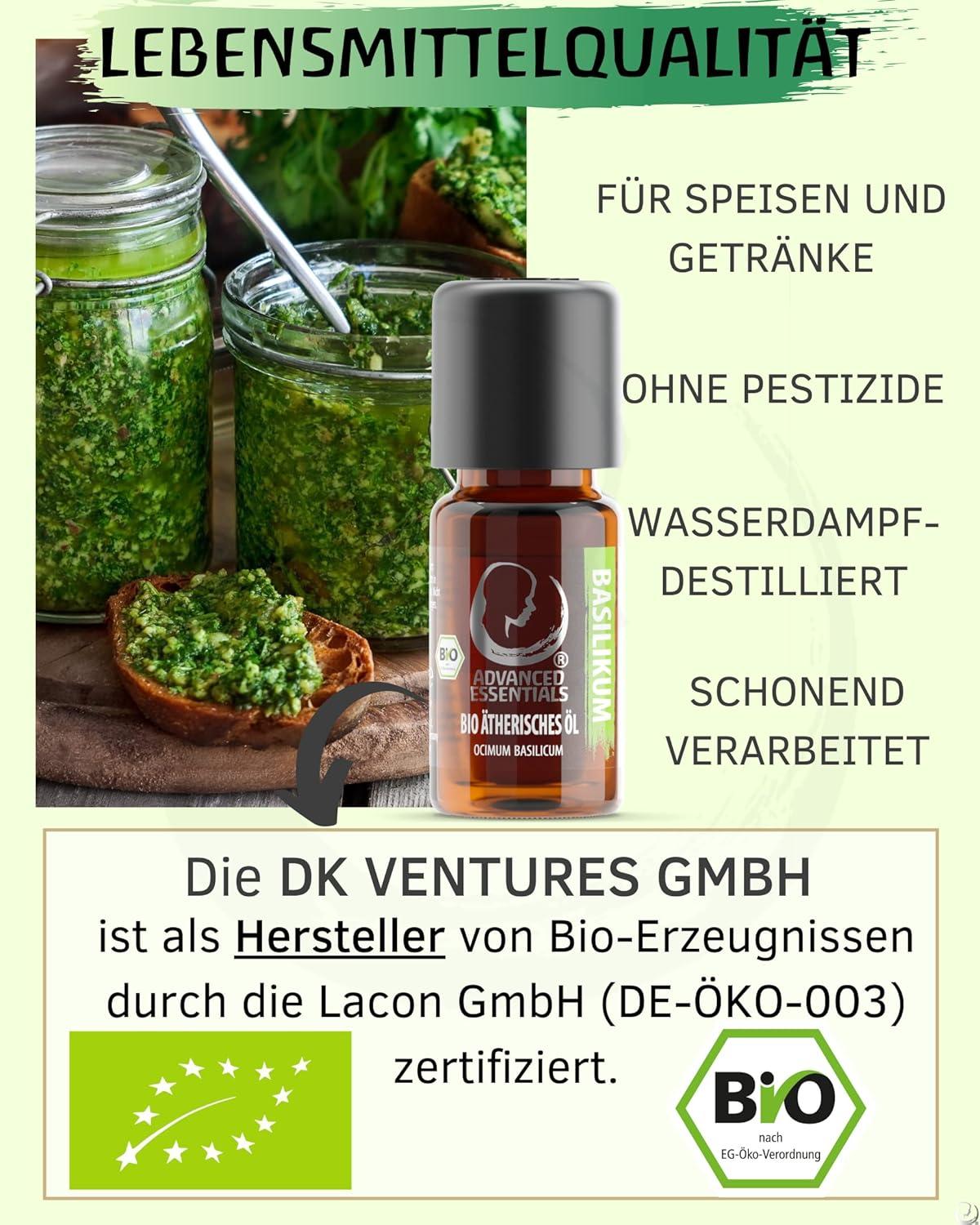 Bio Basil Oil Essential Oil - 10ml - Organic Bulgarian Basil for ...