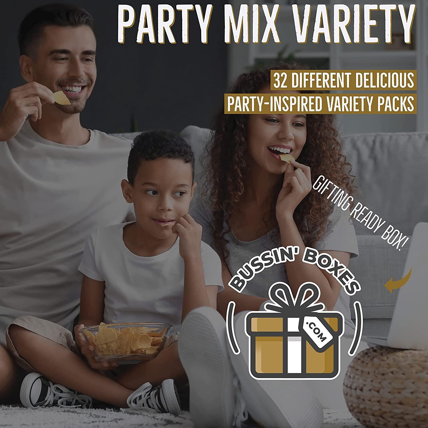Party Mix Snack Mix Variety Assortment (32 Count) - Individual Packs ...