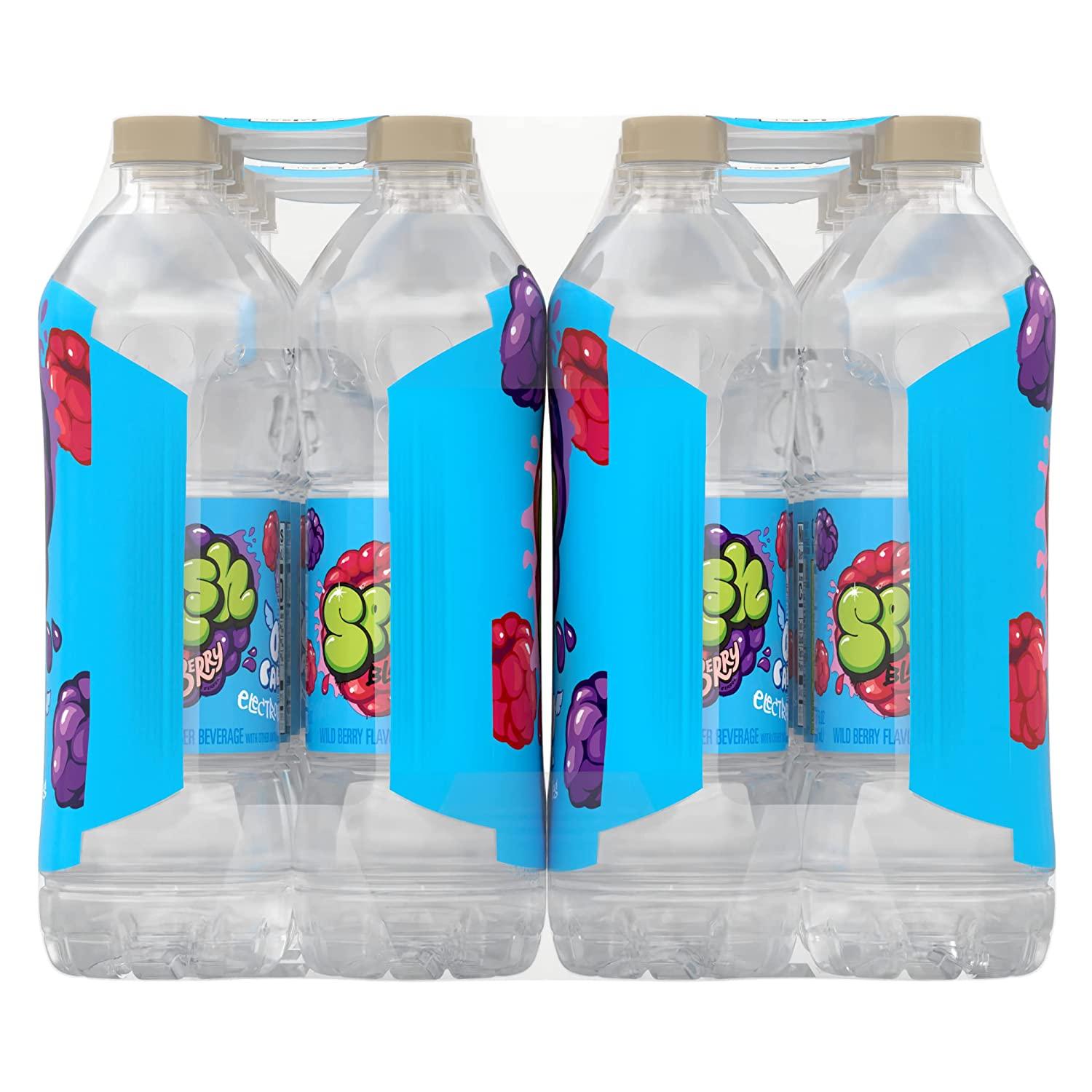 Wild Berry Flavor Splash Blast Flavored Water Beverage - 16.9 fl oz ...