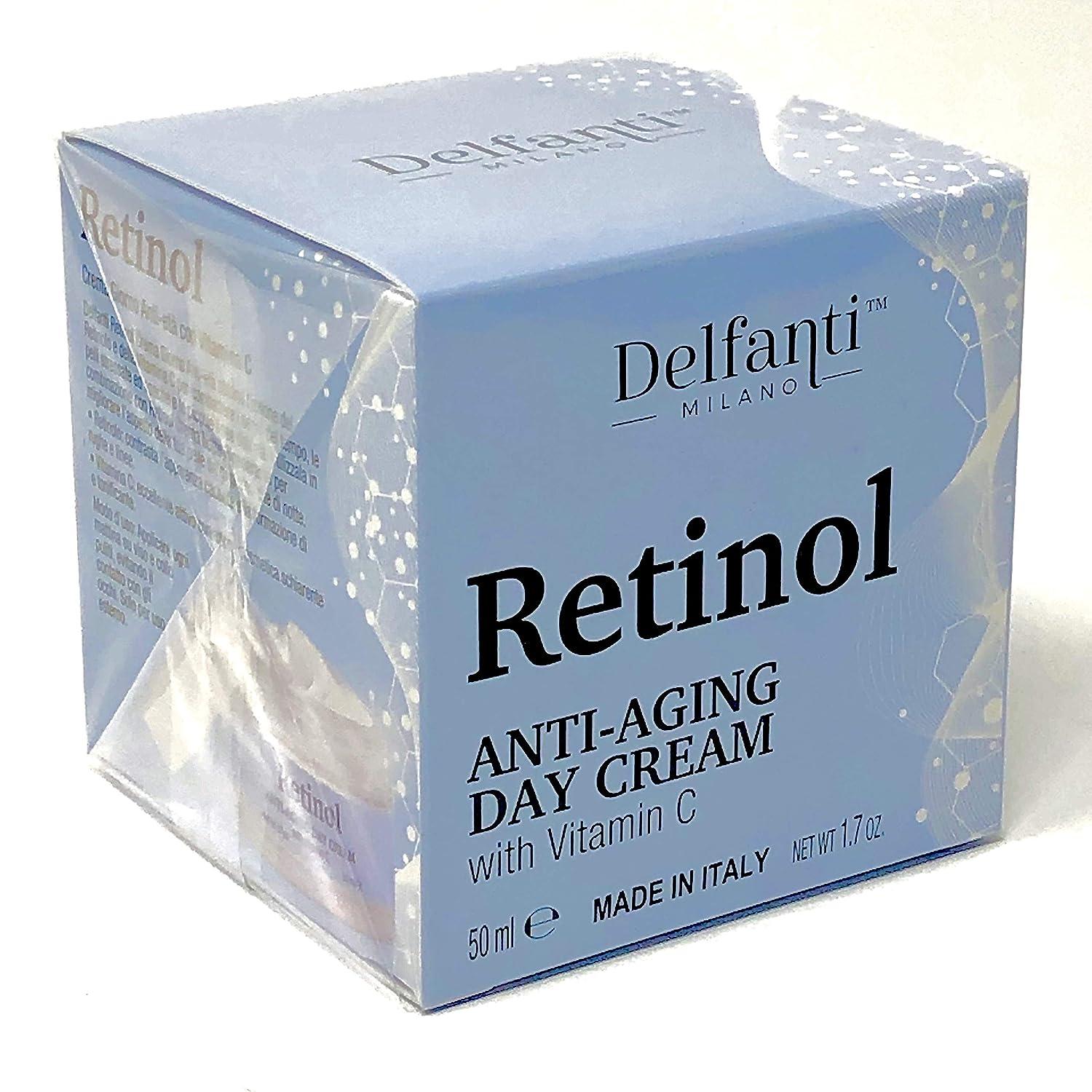 Delfanti-Milano Retinol Anti-Aging Day Face Cream with Vitamin C - Made ...
