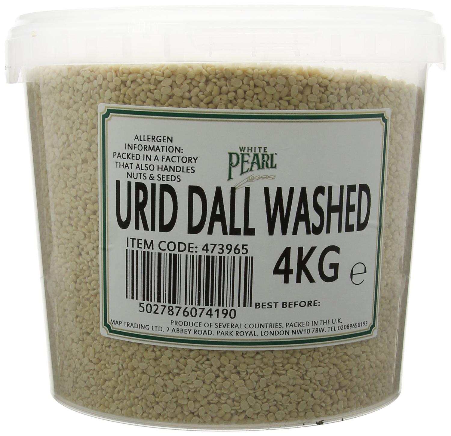 White Pearl Urid Dall Washed - 4kg | Buy Now with Express International ...