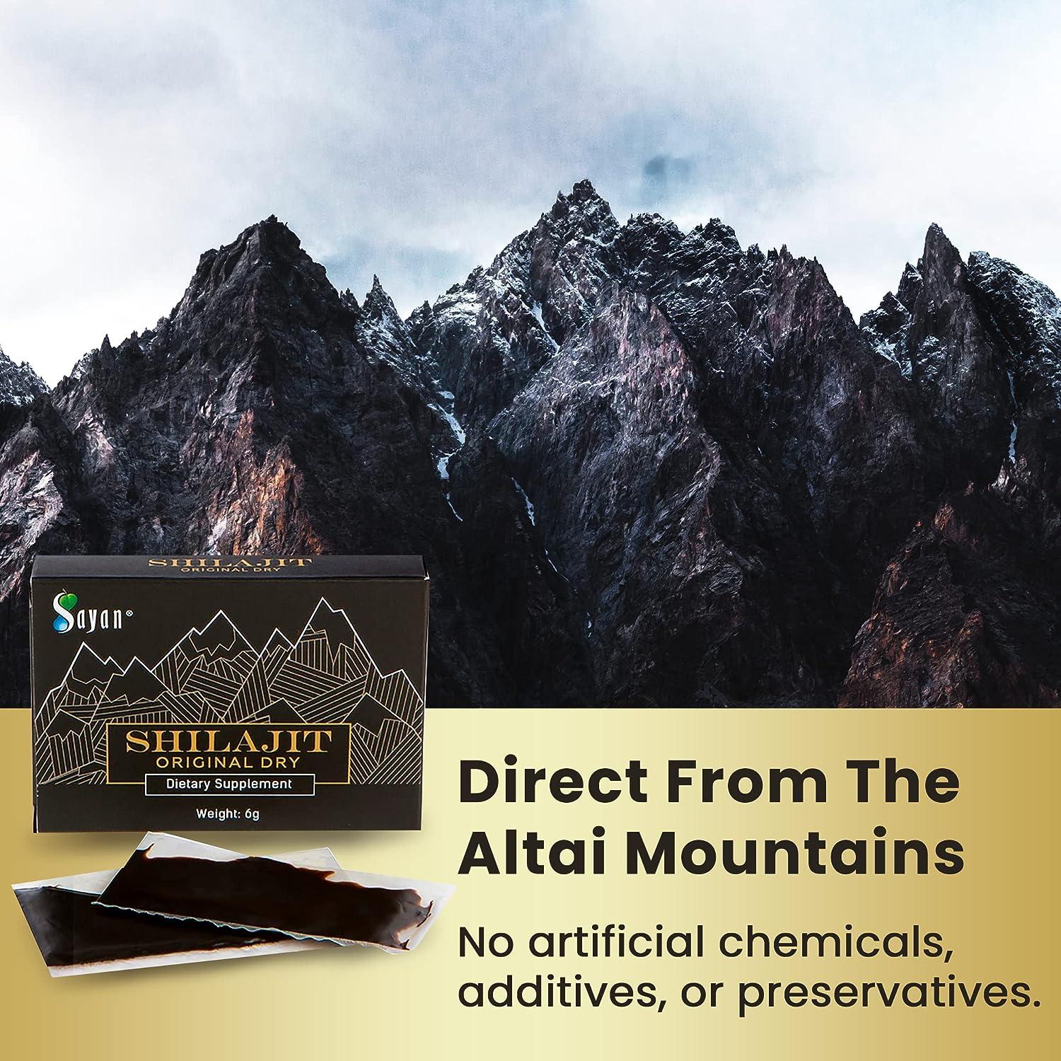 Sayan Dry Shilajit Extract Solid Resin - 60 Servings | Pure & Potent ...