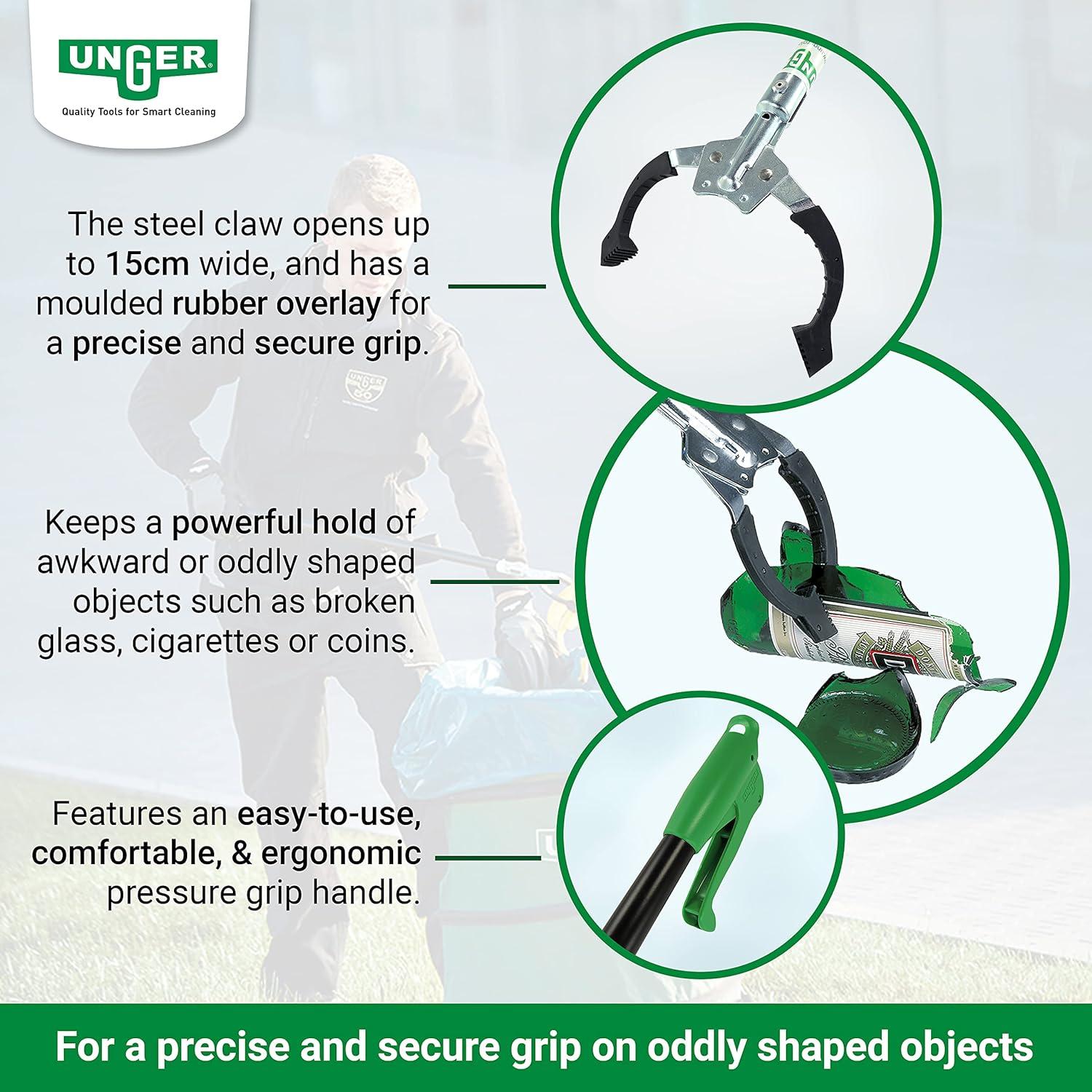 UNGER NiftyNabber PRO 250cm Heavy Duty Litter Picker - Steel Claw ...