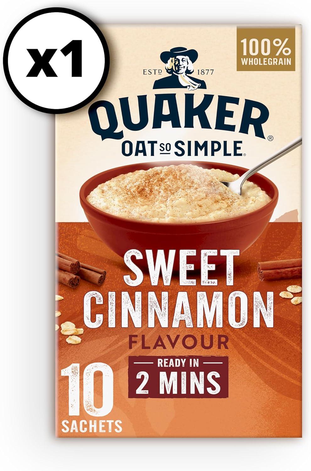 Quaker Indulgent Variety Flavour Sachets | Golden Syrup | Cinnamon ...