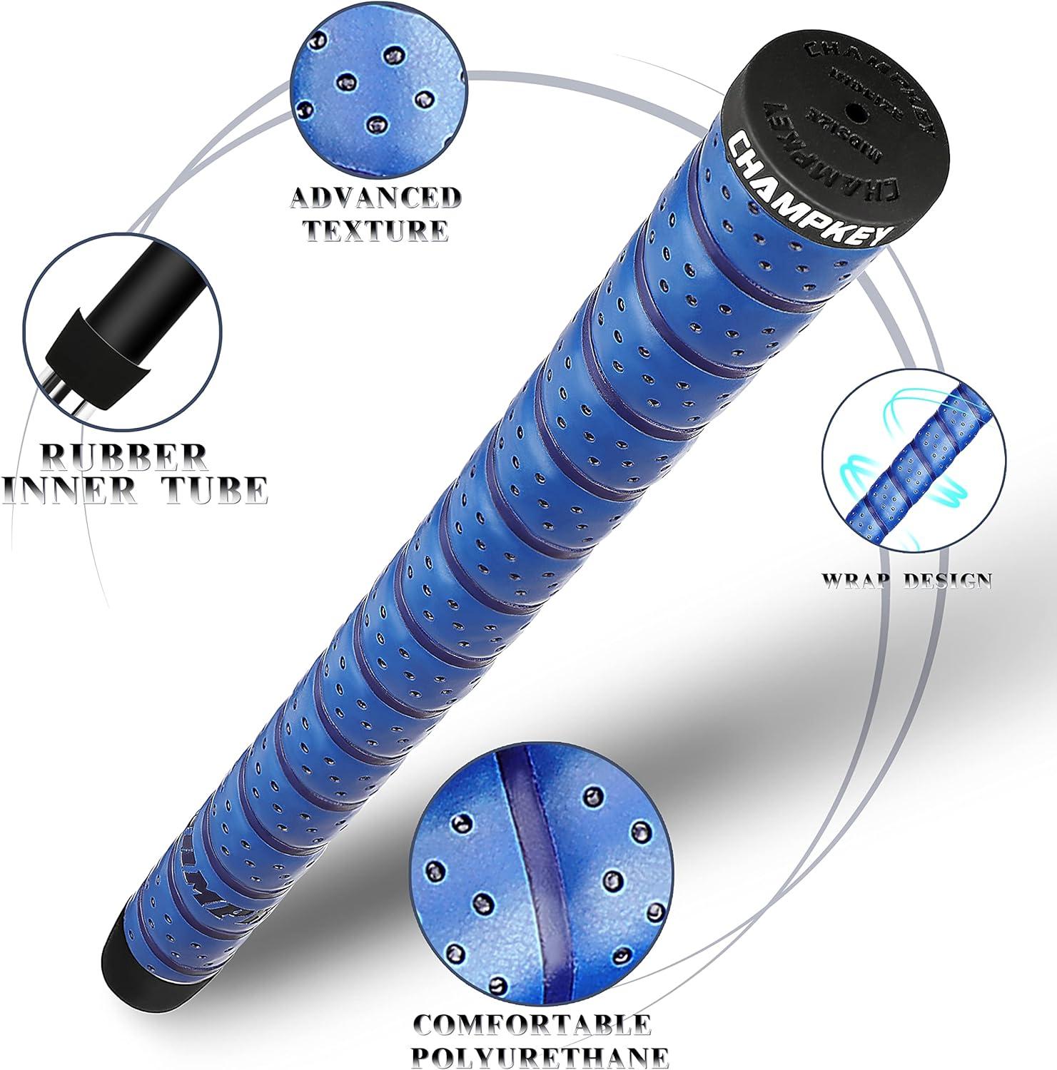 Champkey Polyurethane Golf Grips 13 Pack | All Weather Performance Blue ...