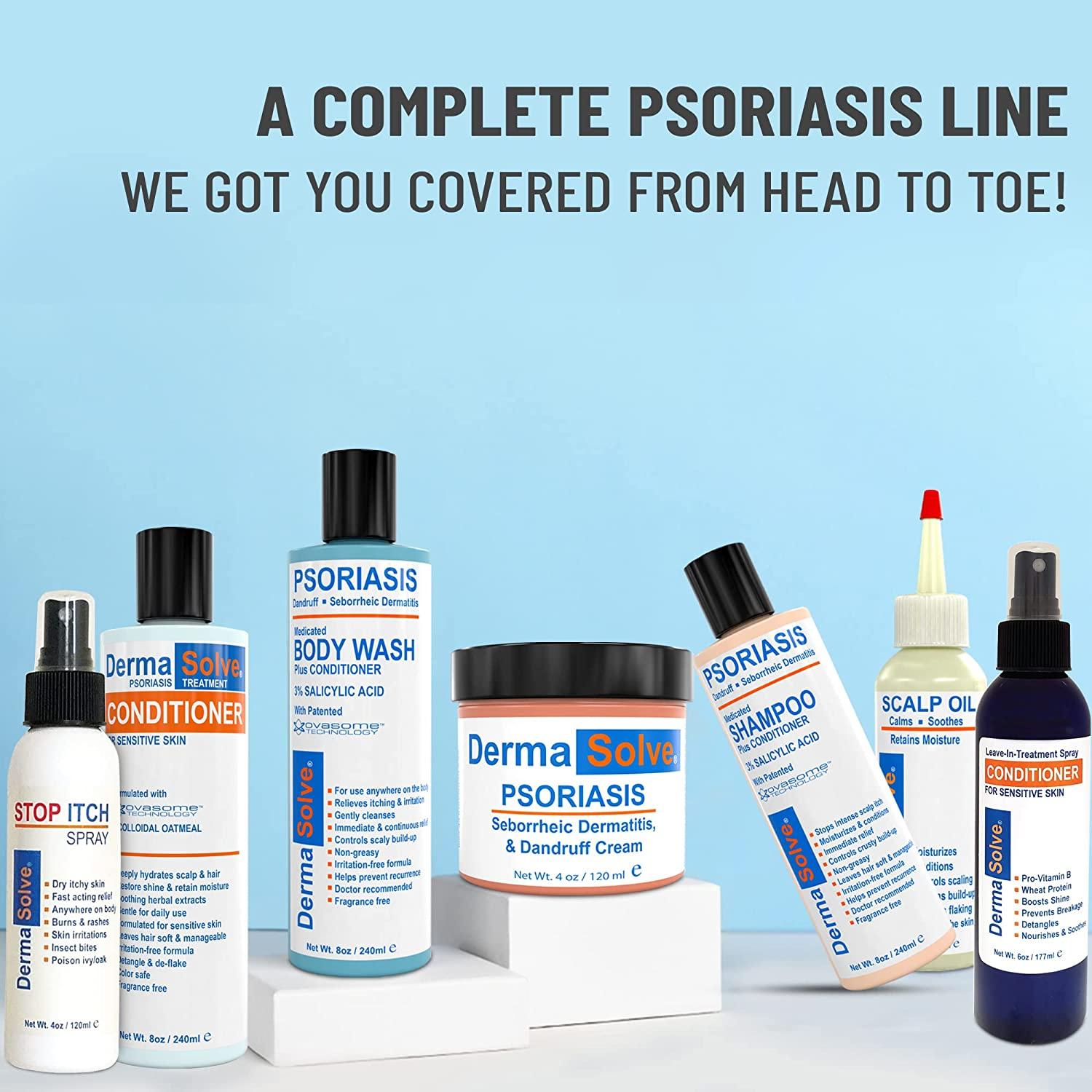 Dermasolve Psoriasis Scalp Oil (2-Pack) - Seborrheic Dermatitis ...