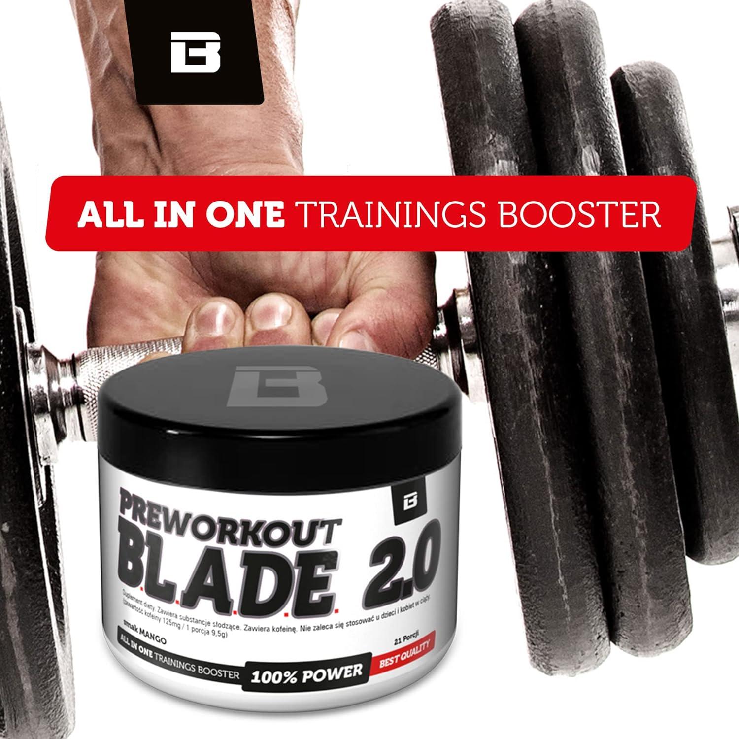 BLADE Series Preworkout 2.0 - Mango Booster 200g | Best Pre-Workout ...