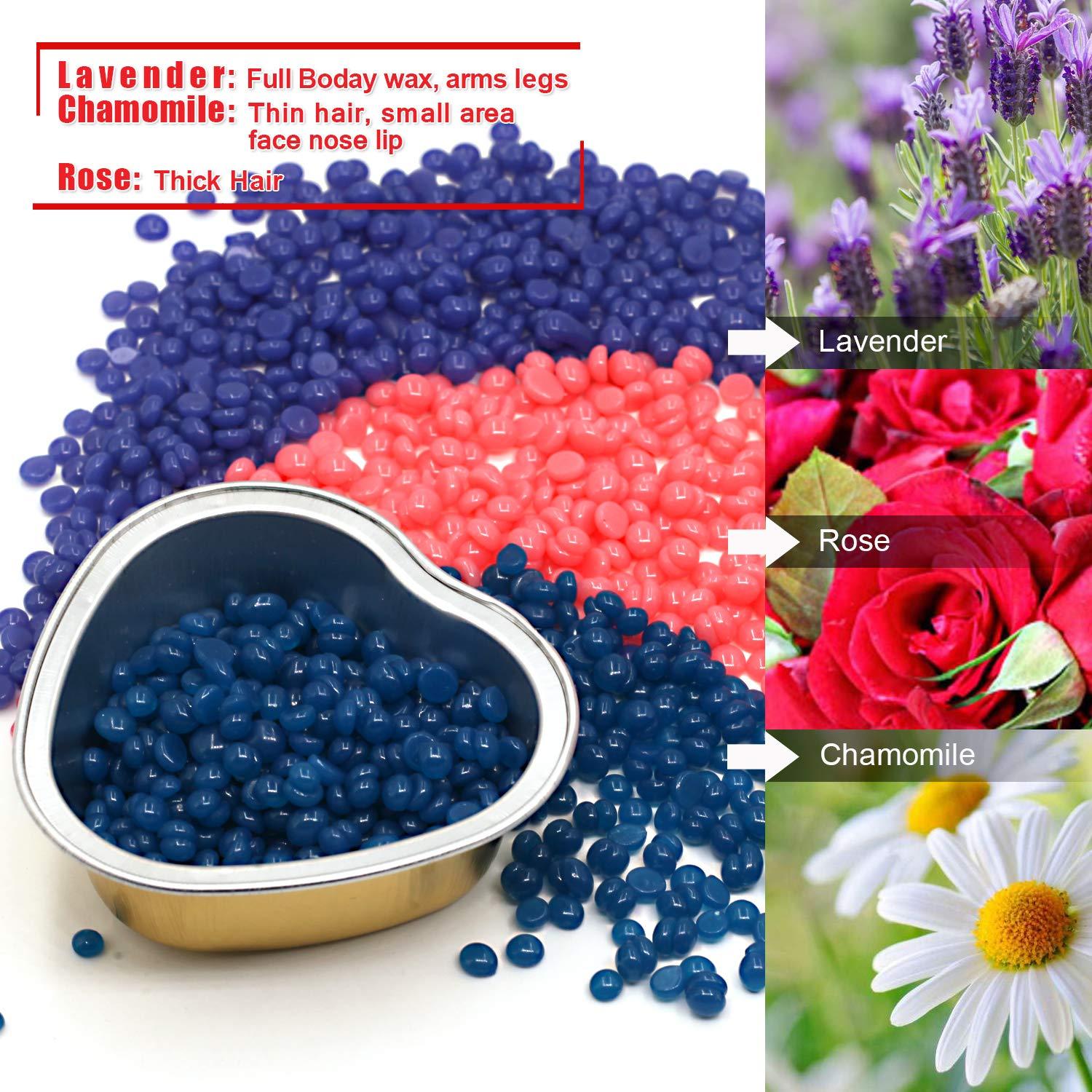 ANREACHO Waxing Kit for Women - Wax Warmer with Aloe Formula for Coarse ...