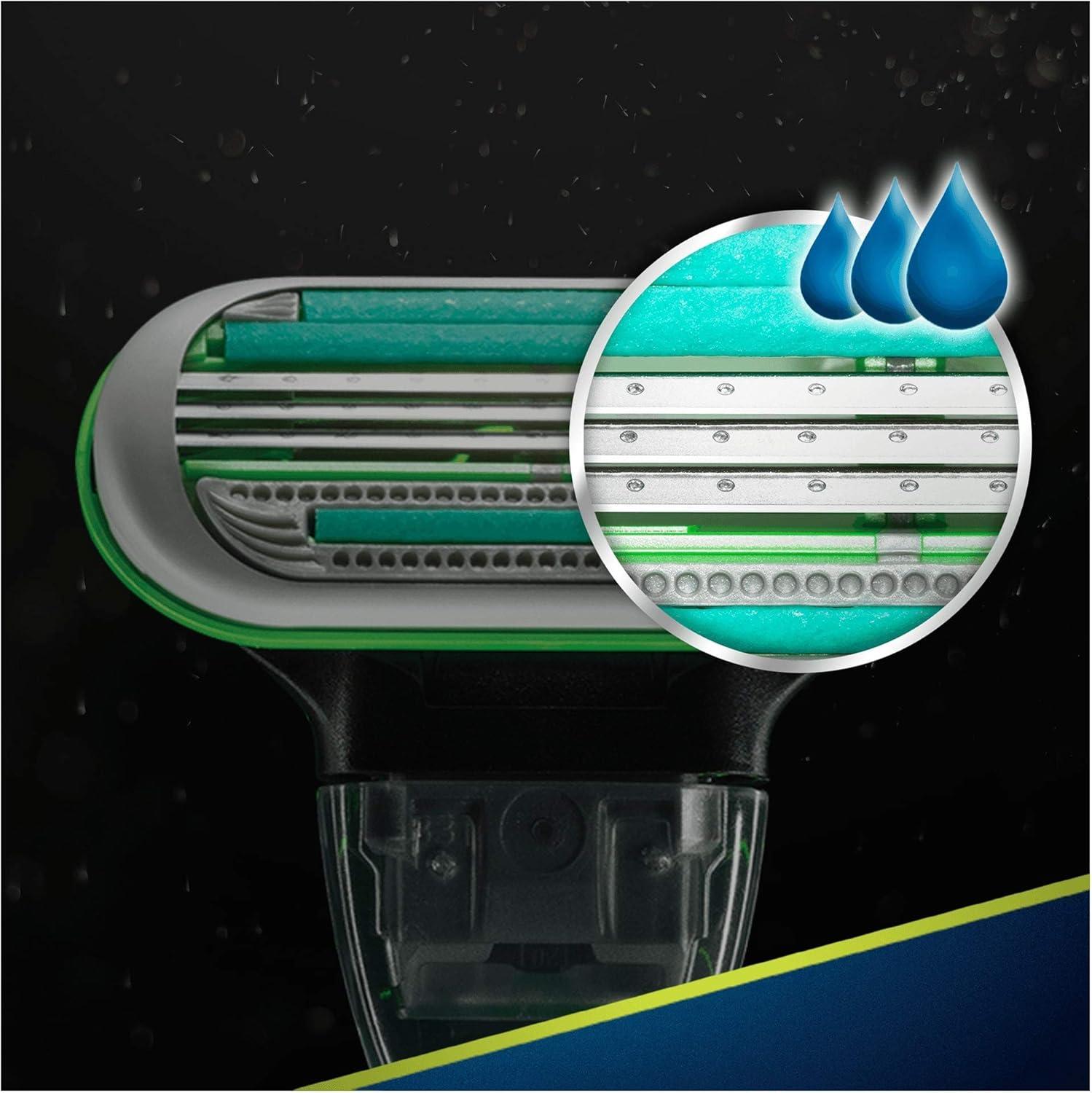 Buy Gillette Body Razor for Men | 3-Layer Blade + 1 Extra Blade ...