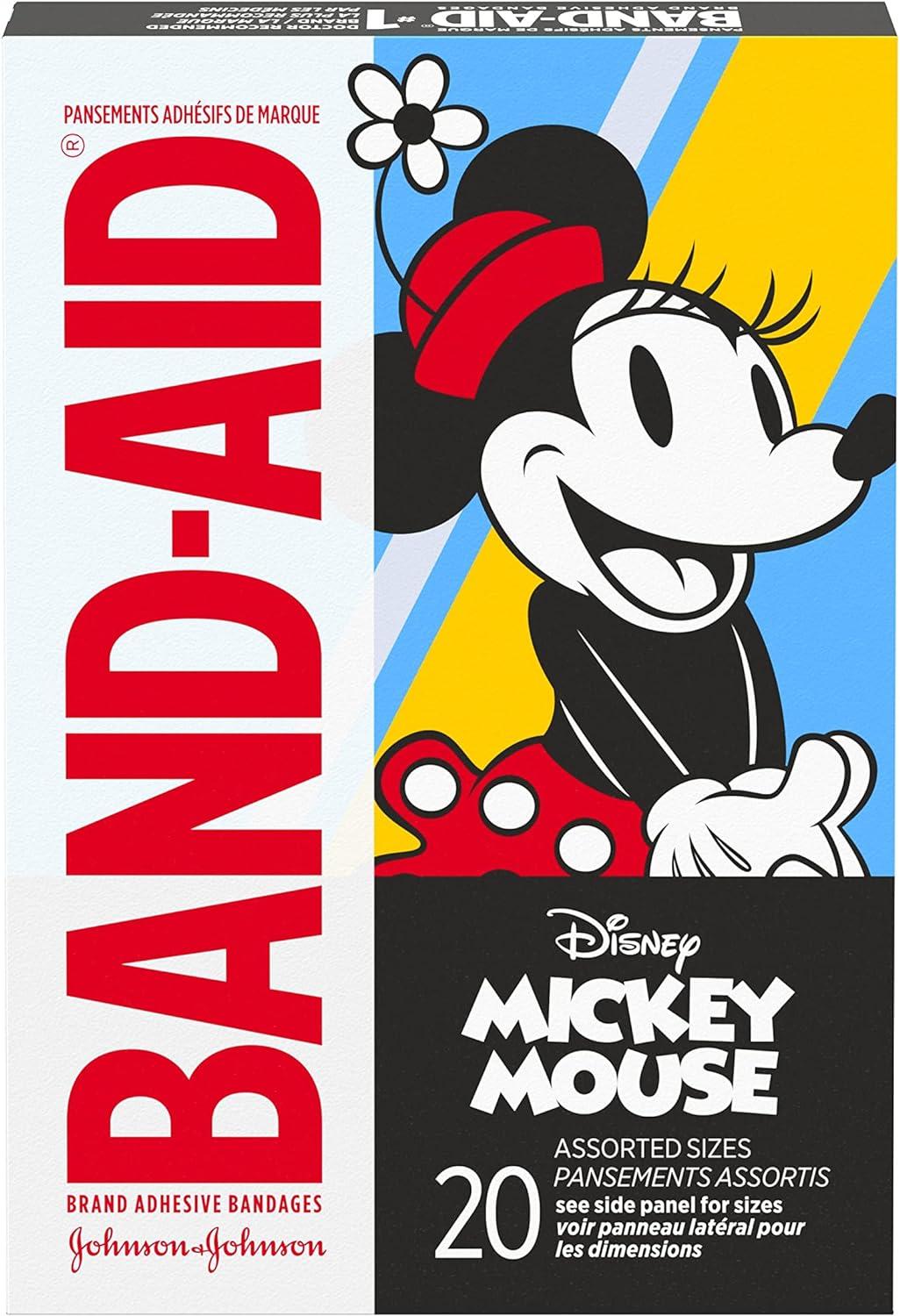 Band-Aid Adhesive Bandages with Disney's Mickey Mouse Fun Designs - 20 ...
