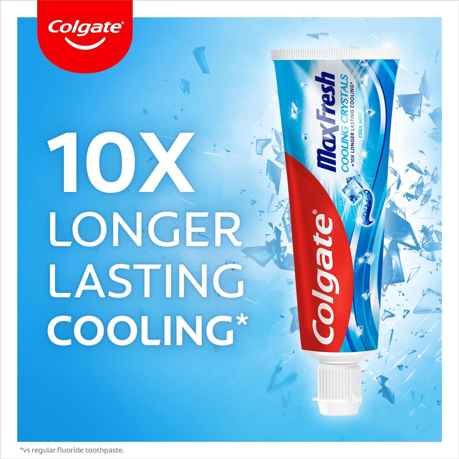 Colgate Max Fresh Toothpaste with Cooling Crystals 6x75ml - Long ...
