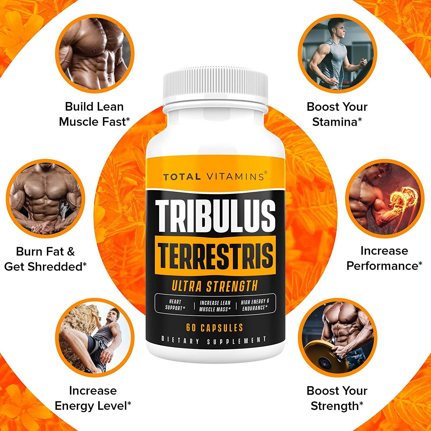 1500mg Tribulus Terrestris Extract for Men & Women - Energy & Strength ...