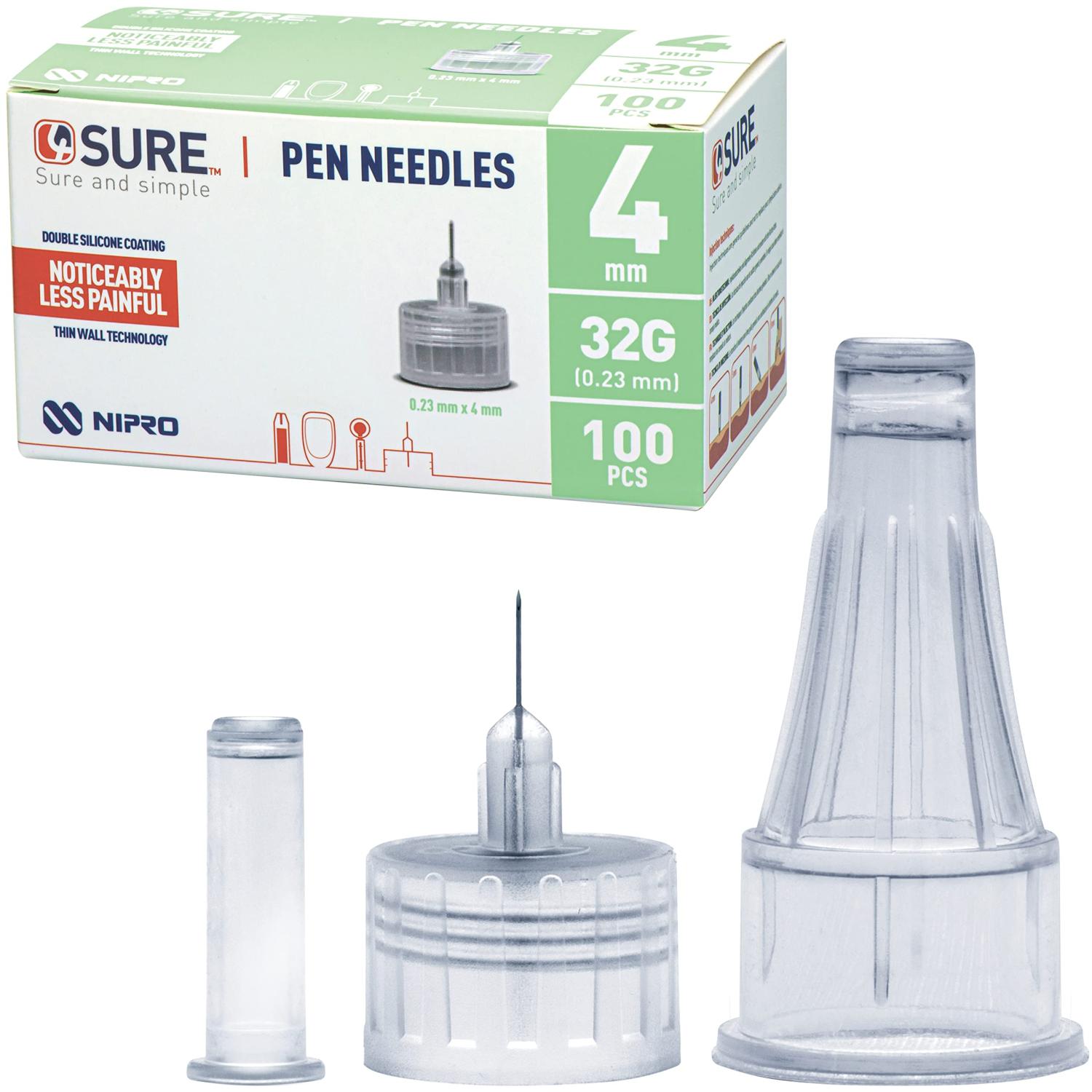 Insulin Needles for Injections - Sterile Single-Use Insulin Pen Needles ...