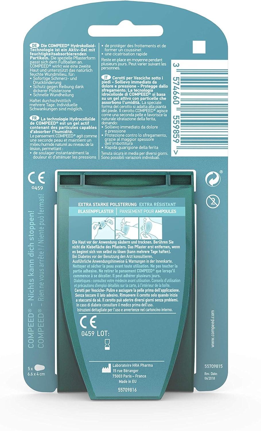 Compeed Sport Blister Plasters - Hydrocolloid Relief for Feet | 5 Pack ...