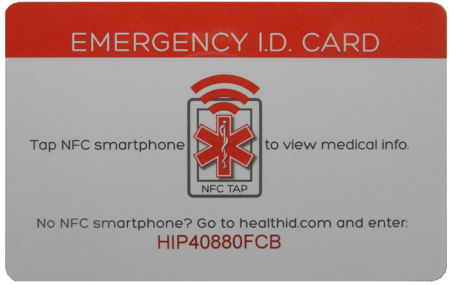 Health ID Emergency Medical ID Card | Instant Smartphone Access for ...