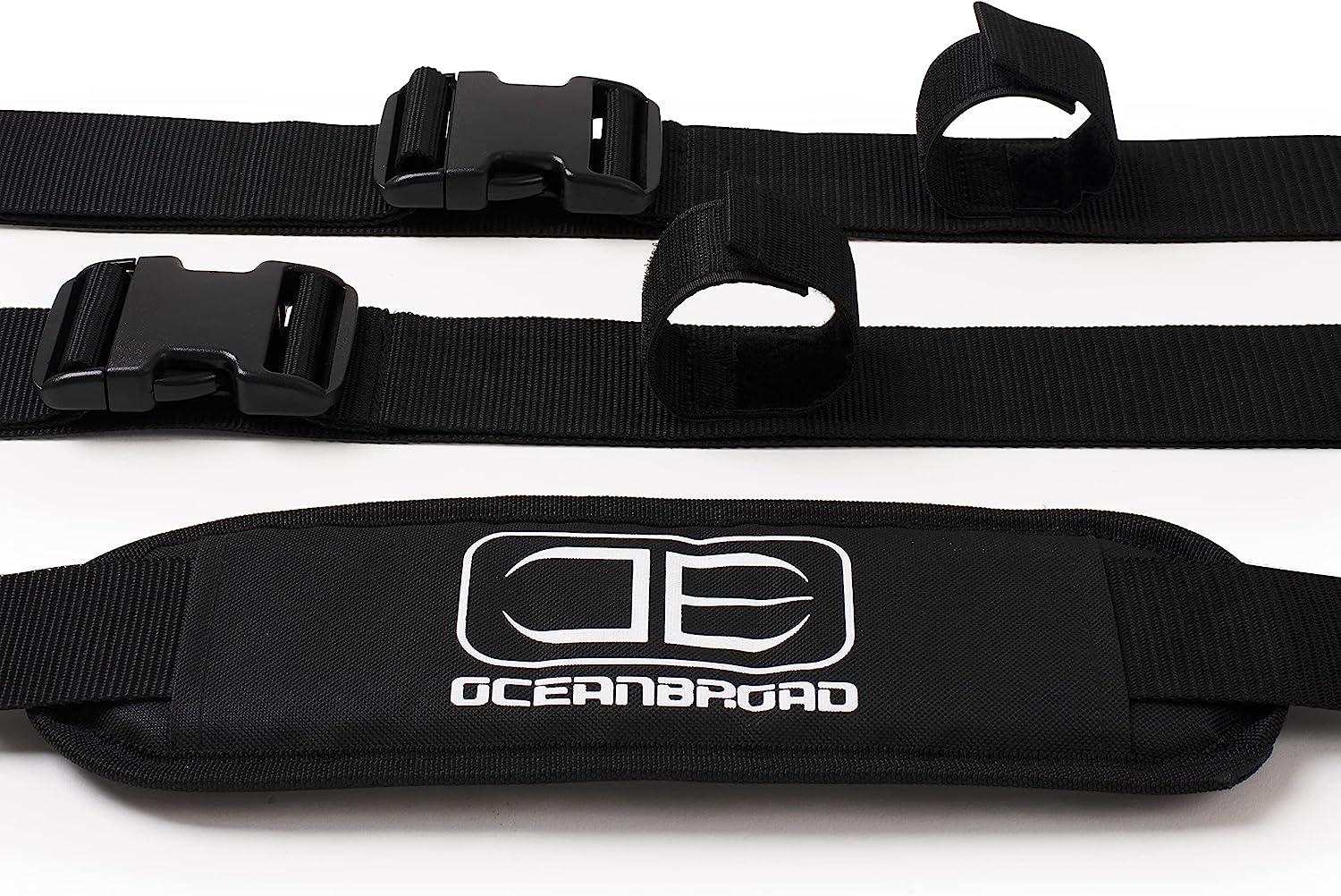 OCEANBROAD SUP Kayak Carry Strap Adjustable Shoulder Strap with Clips ...