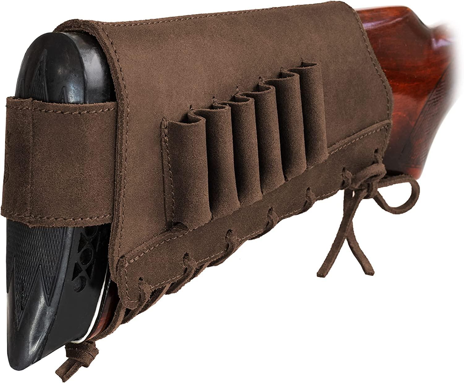 Leather Buttstock Shotgun Shell Holder