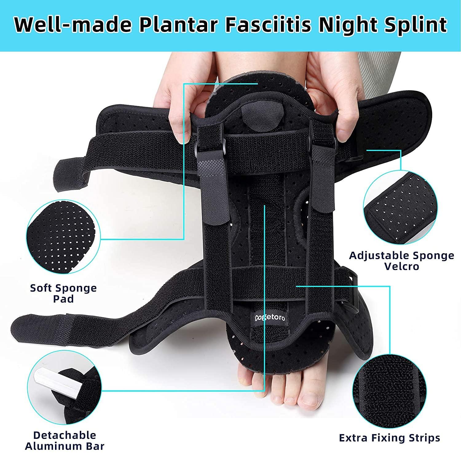 Plantar Fasciitis Night Splint for Men & Women - Dorsal Foot Brace for ...