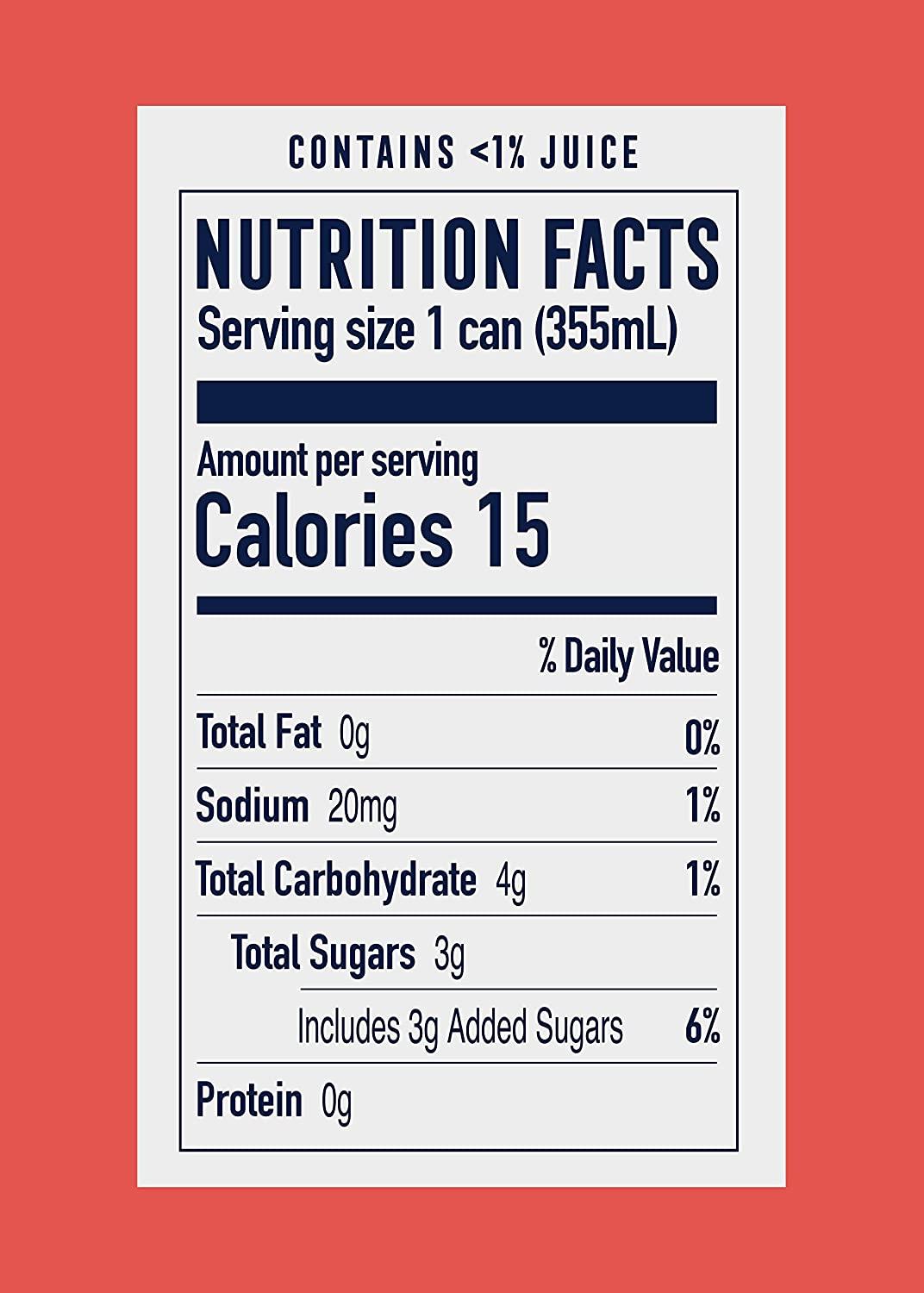 HUZZAH Strawberry Hibiscus Sparkling Seltzer Water - 4 Pack | Low ...