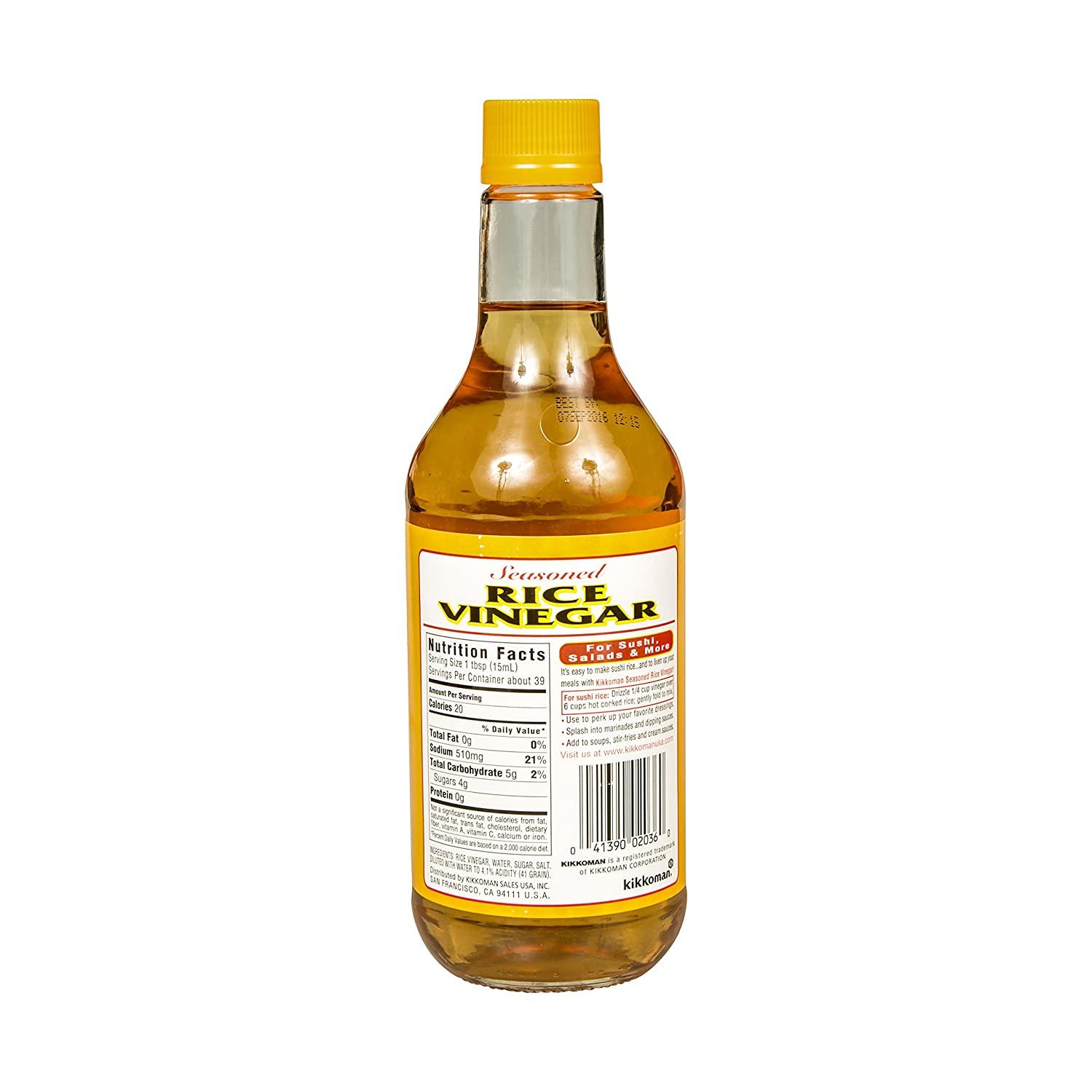 Kikkoman Seasoned Rice Vinegar 20oz - Authentic Japanese Flavor for ...
