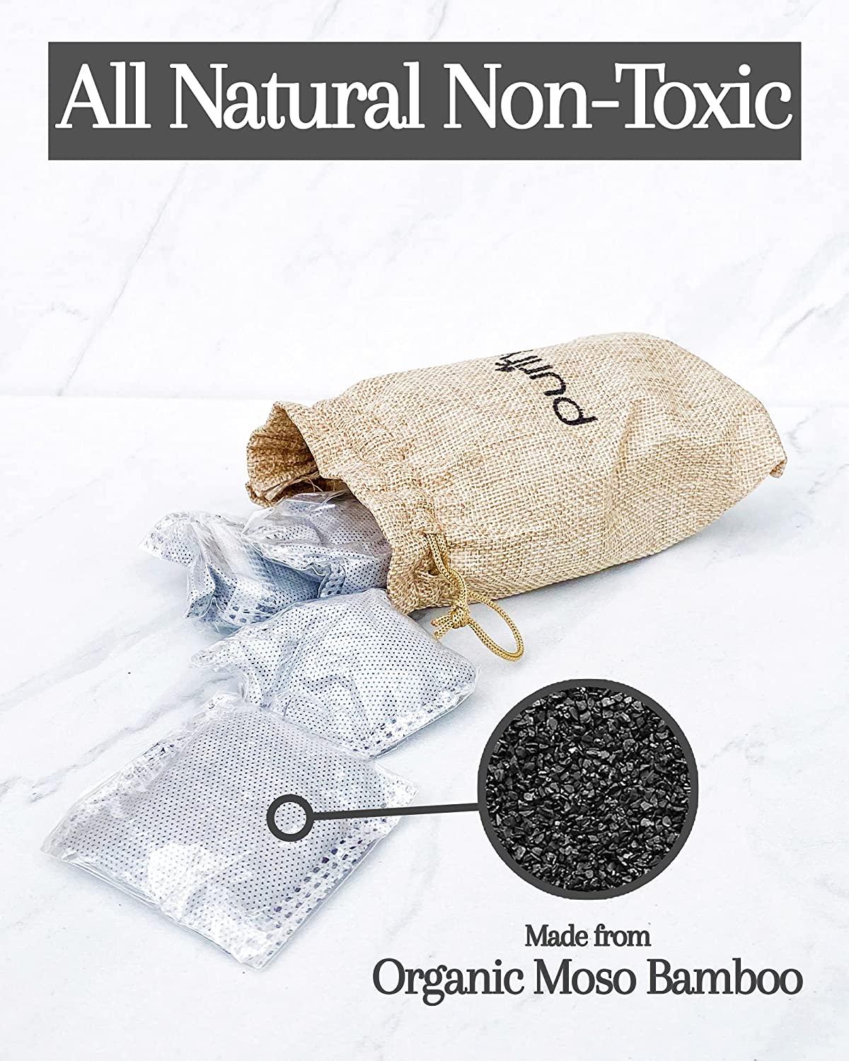 purifyou 100% Natural Bamboo Charcoal Air Purifying Bag - Set of 12 ...