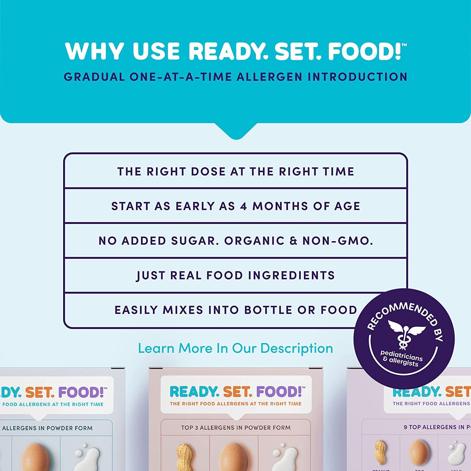 Ready Set Food | Early Allergen Introduction Mix-ins for Babies 4+ Mo ...