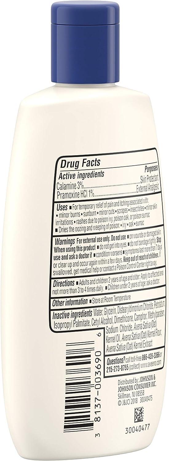 Aveeno Anti-Itch Lotion with Calamine & Oat, 4 fl. oz - Fast-Acting ...