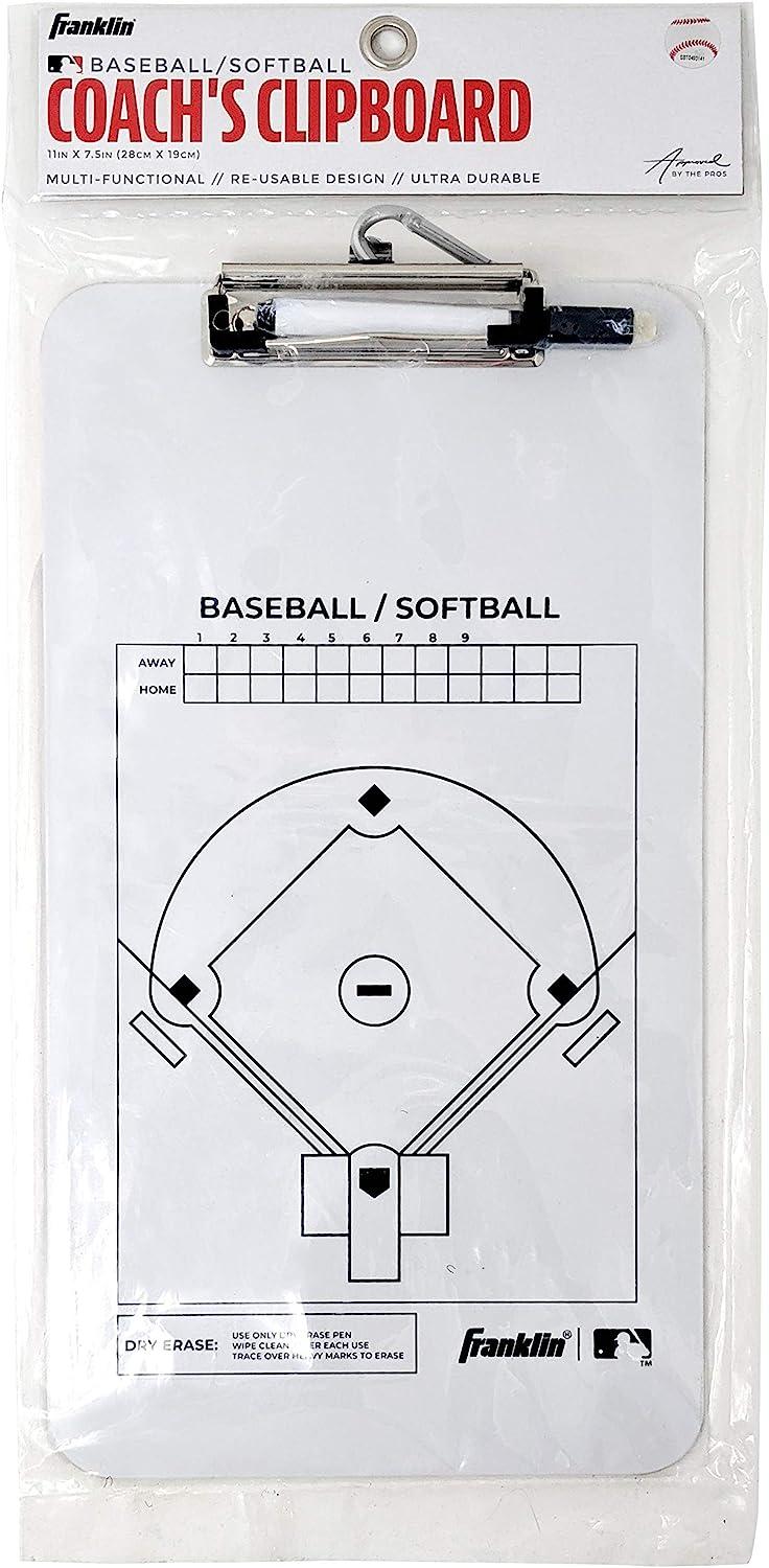 Franklin Sports MLB Coaches Clipboard - Essential Baseball Coaching ...