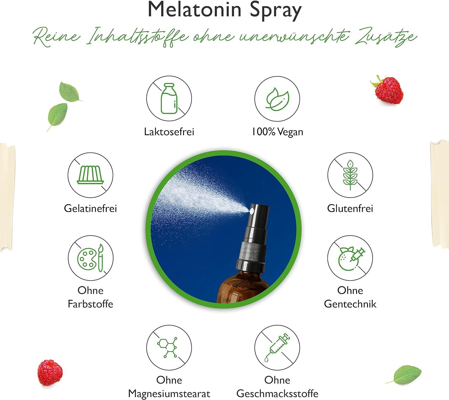 Melatonin Spray - 0.5 mg Sleep Spray - Alcohol-Free Vegan - Lab-Tested ...