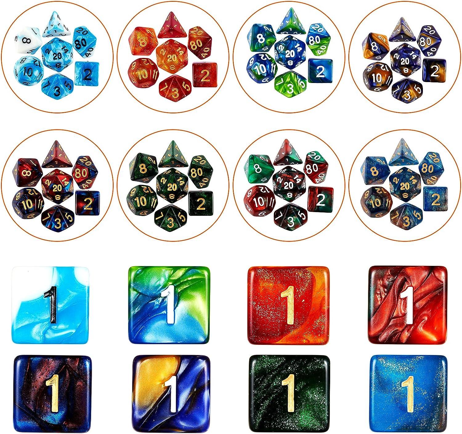 Coyeekn DND Dice Set - 175 Polyhedron Dice in 25 Colors for Dungeons ...